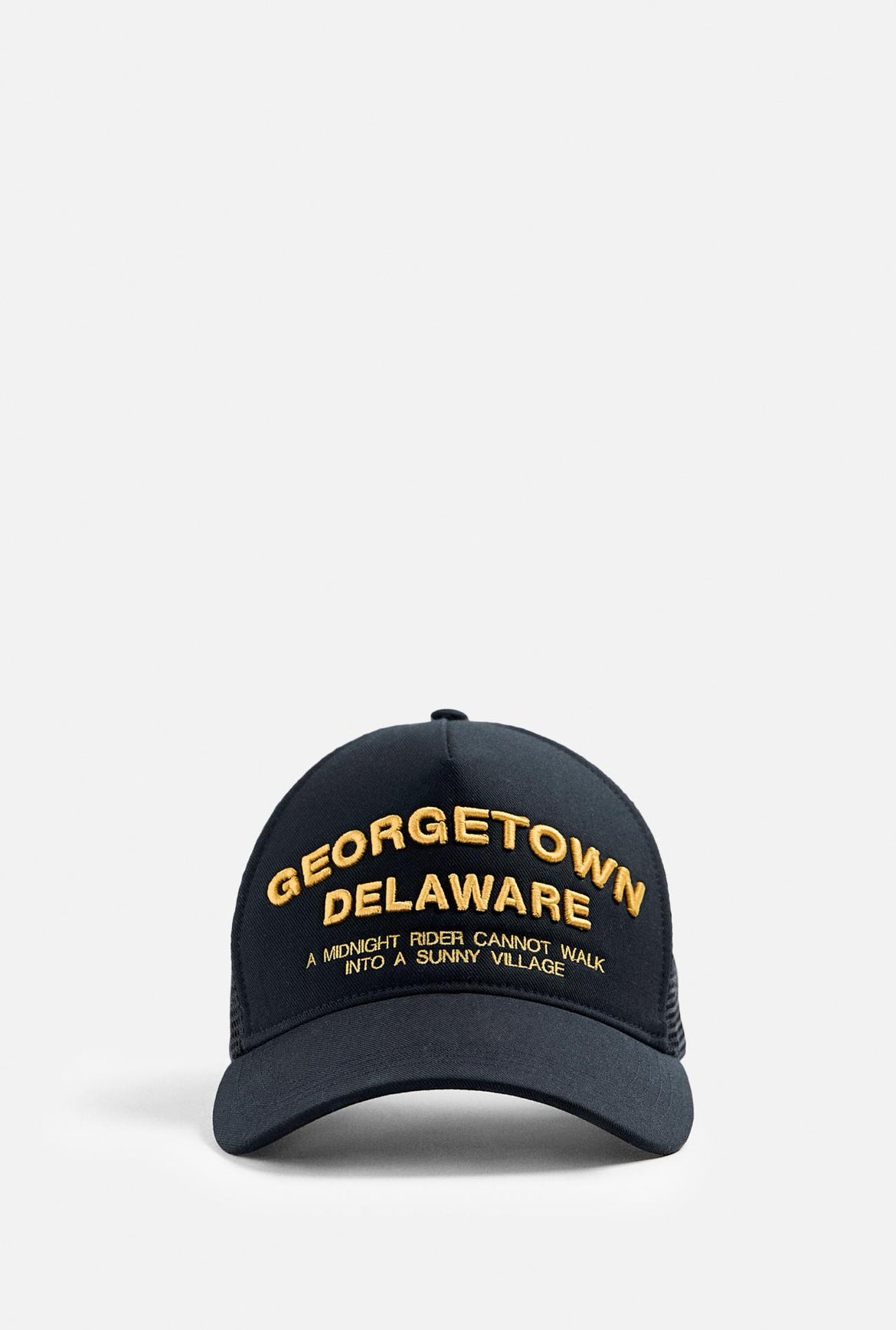 ZARA CAP WITH CONTRAST EMBROIDERY NAVY BLUE – Garmisland