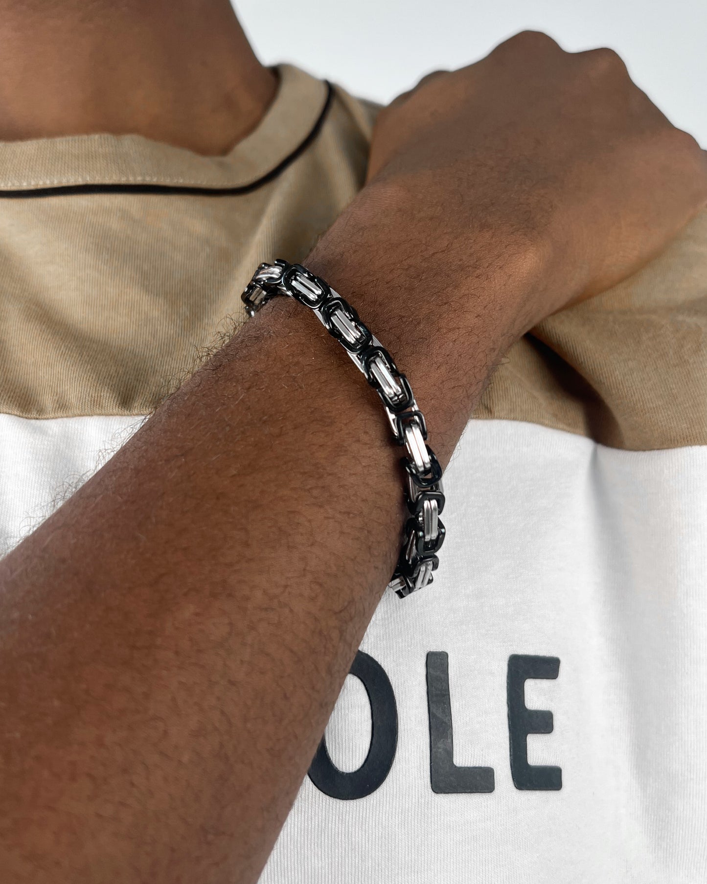 Mechanic Chain Link Bracelet in black/Silver – Garmisland