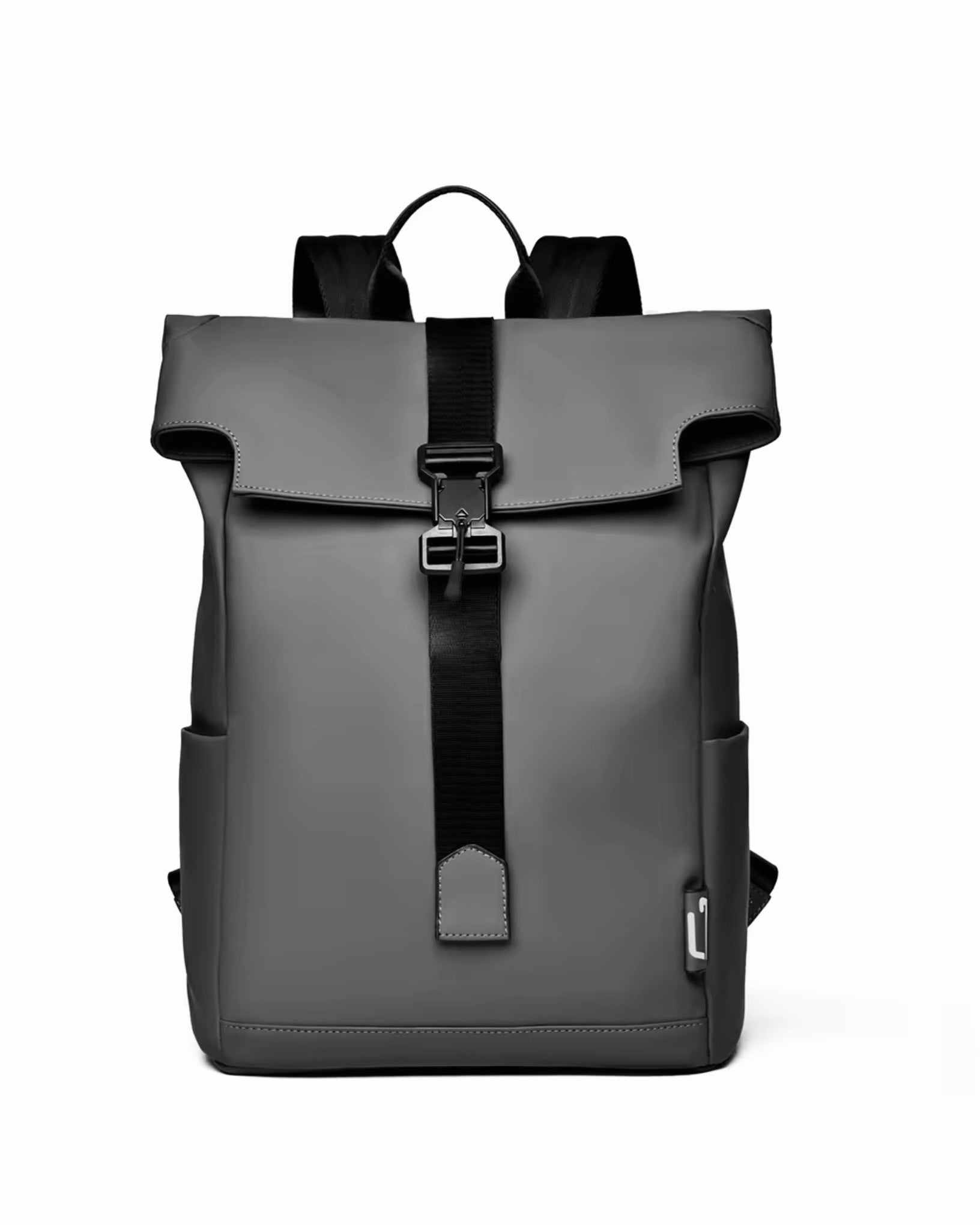 Consigned flap over backpack in grey – Garmisland