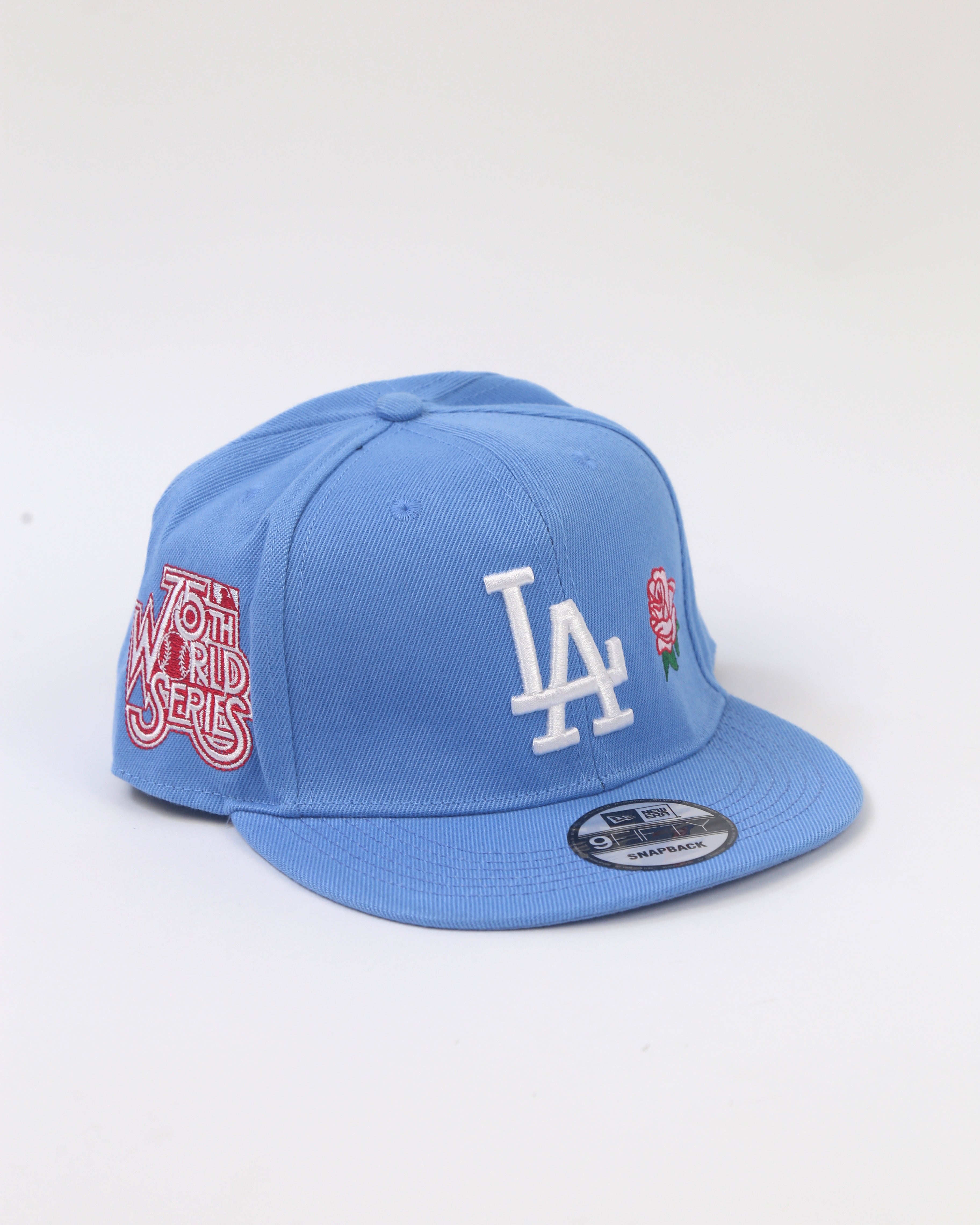 Los Angeles World Series Snapback in light blue – Garmisland