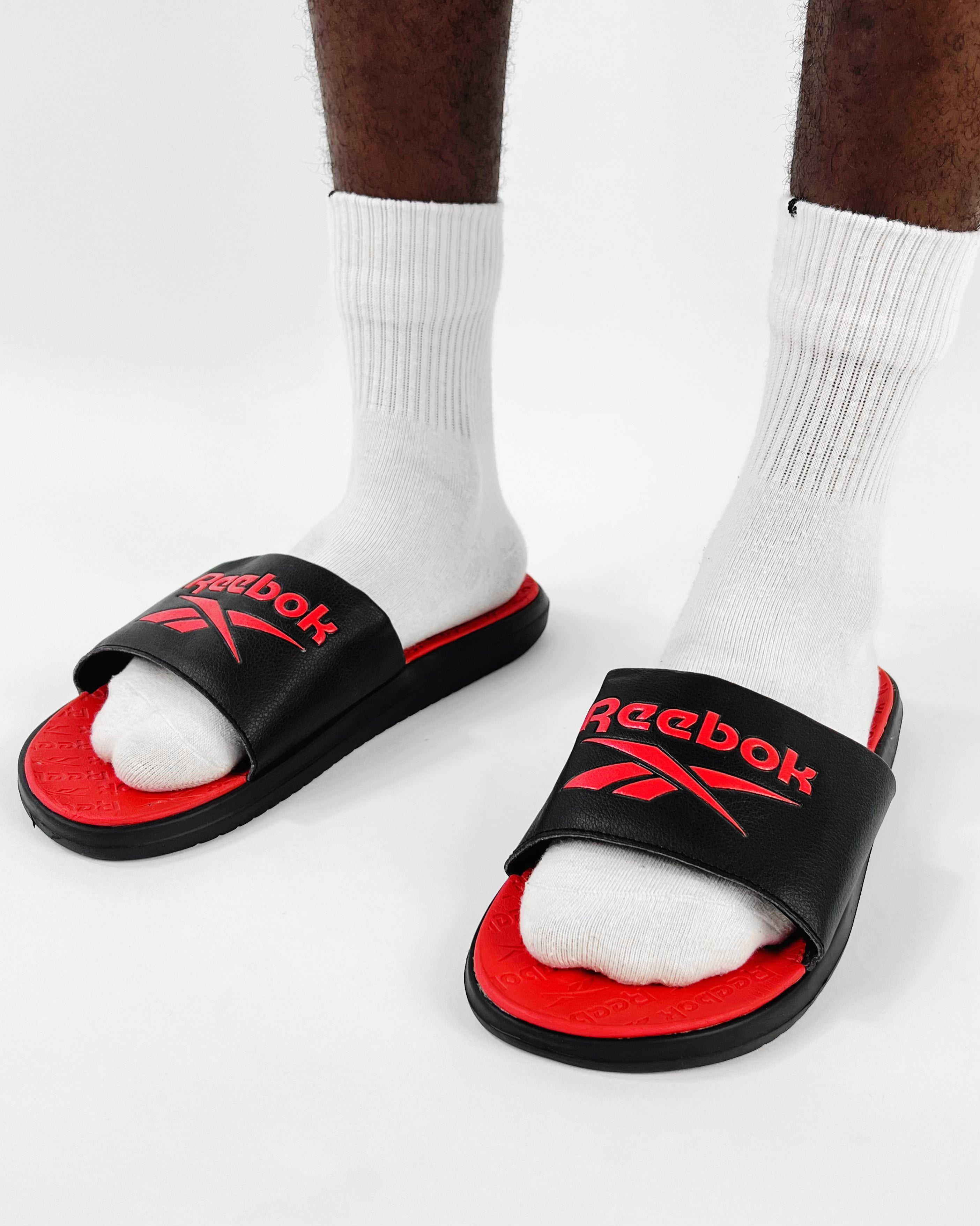 Reebok dual density in Red & Black – Garmisland