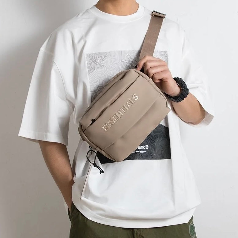 Essentials cross bags in cream – Garmisland