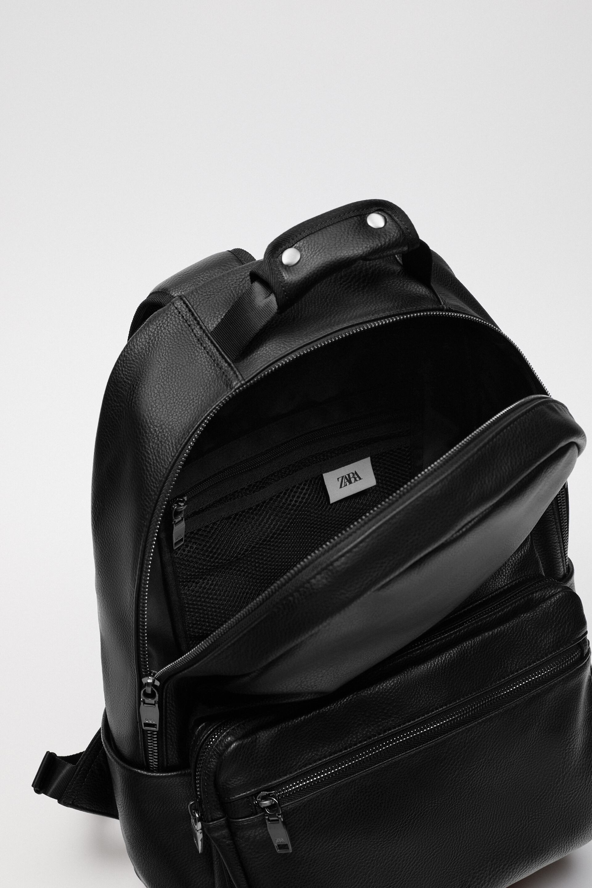 Zara Multi Pocket Backpack in black – Garmisland