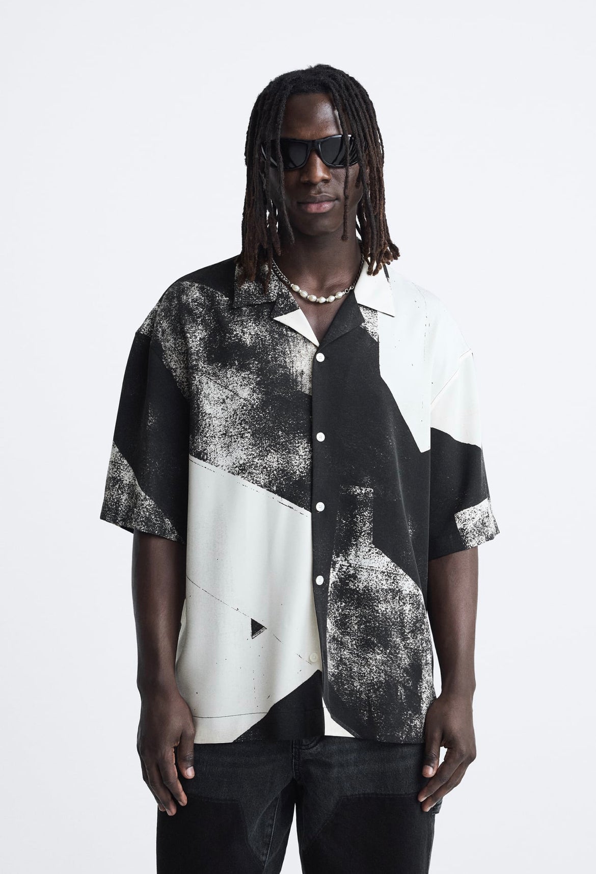 ZARA ABSTRACT PRINT SHIRT – Garmisland