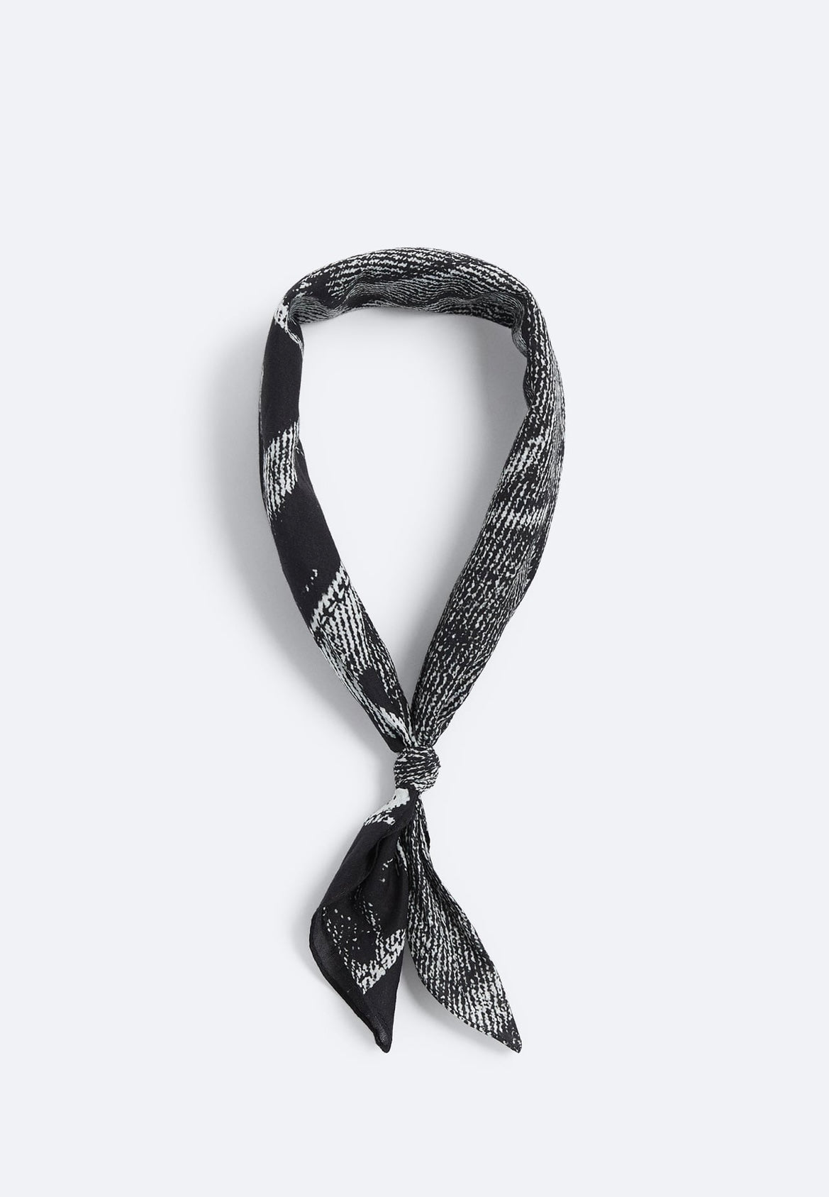 ZARA PRINTED DENIM EFFECT BANDANA – Garmisland
