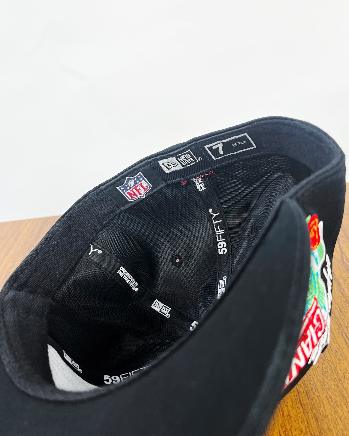 New York Giants Embroidered Fitted Snapback in black – Garmisland
