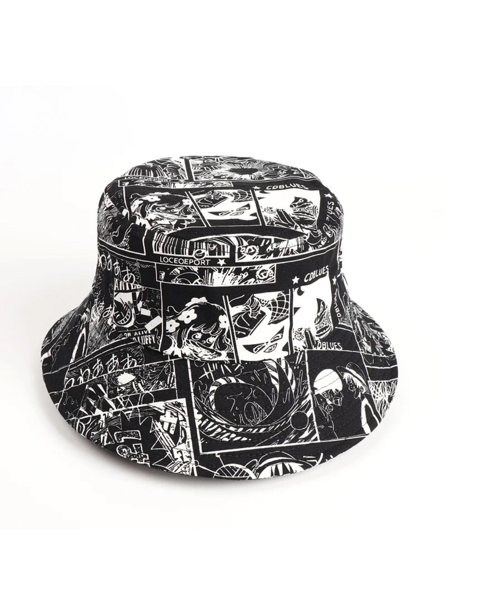 One piece cartoon bucket hat in black – Garmisland