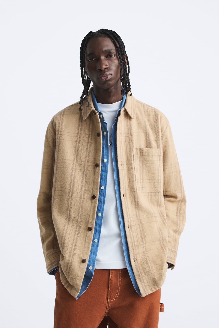ZARA CHECK SHIRT CAMEL – Garmisland