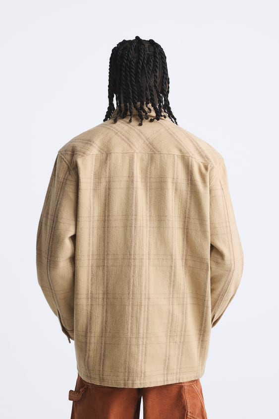 ZARA CHECK SHIRT CAMEL – Garmisland