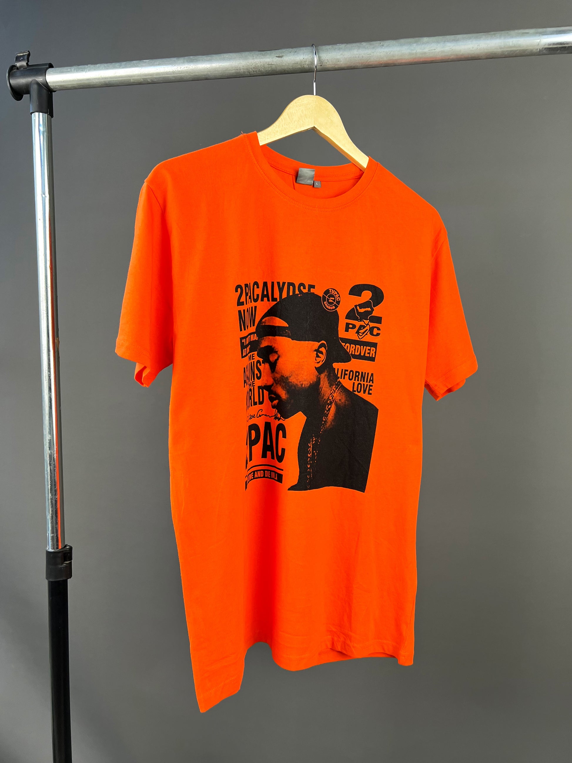 Project 2pac t-shirt in orange – Garmisland