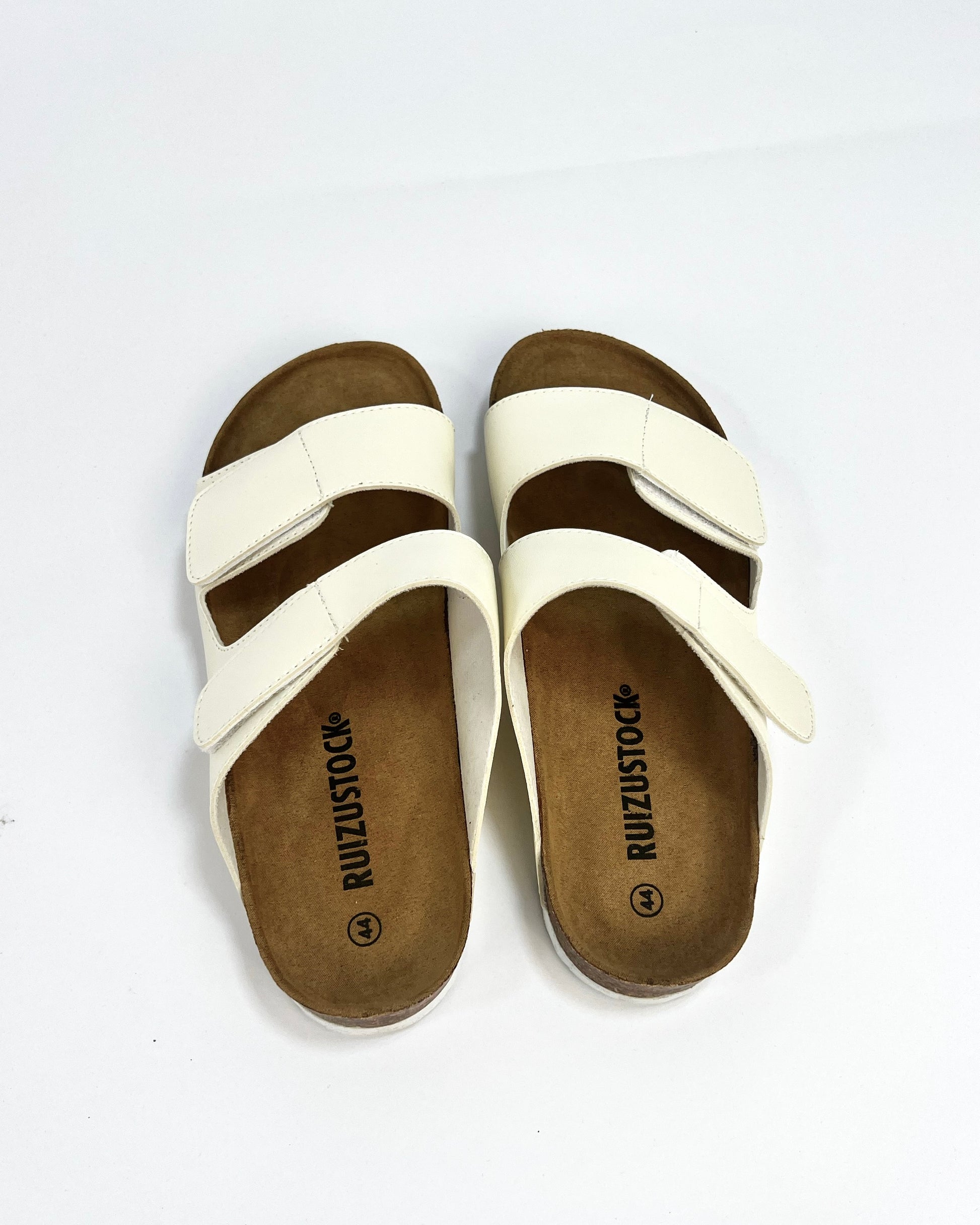 Ruizustock Split Suede Sandals in white – Garmisland