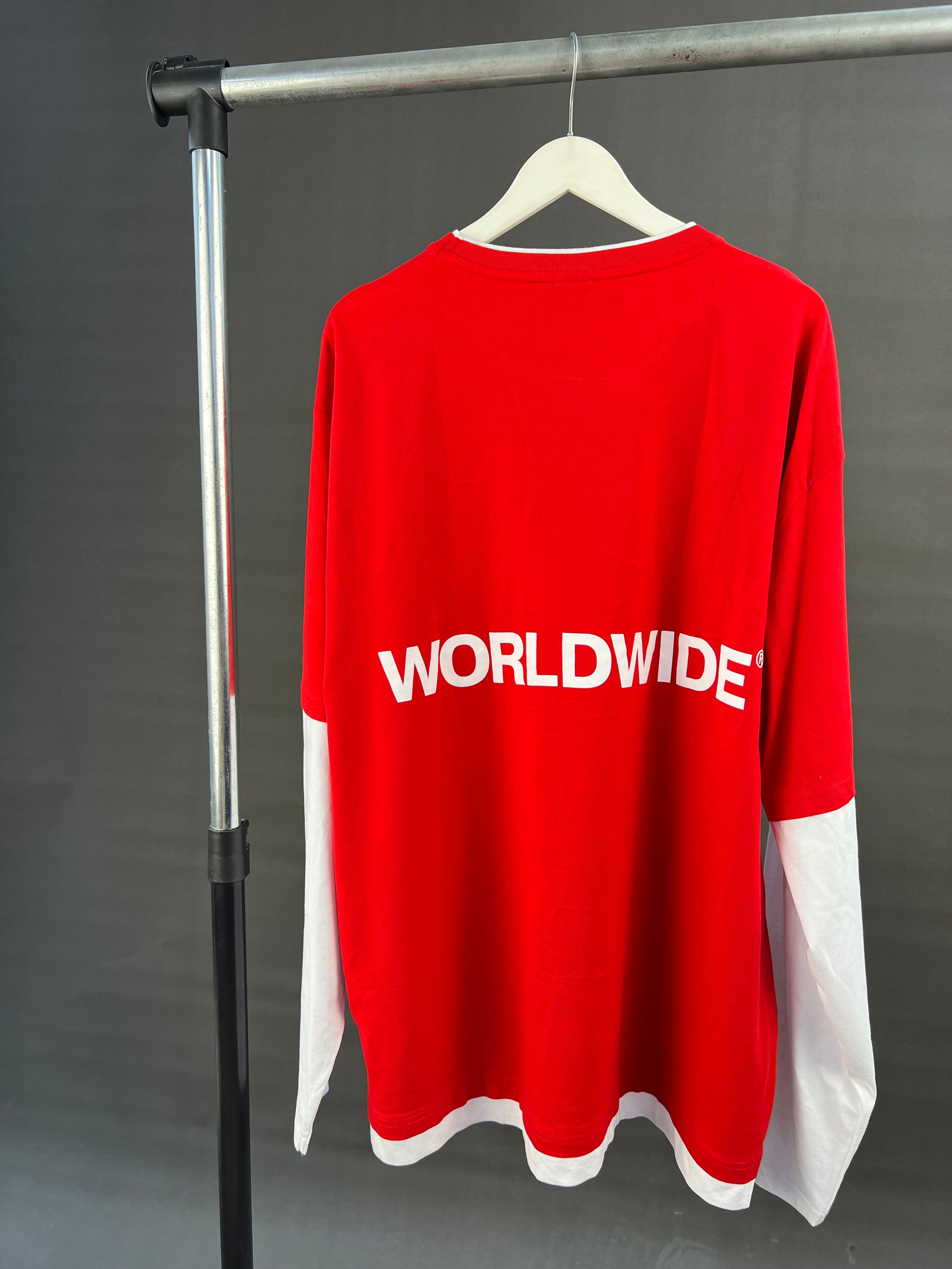 FSBN Oversized Layered T-shirt in red – Garmisland