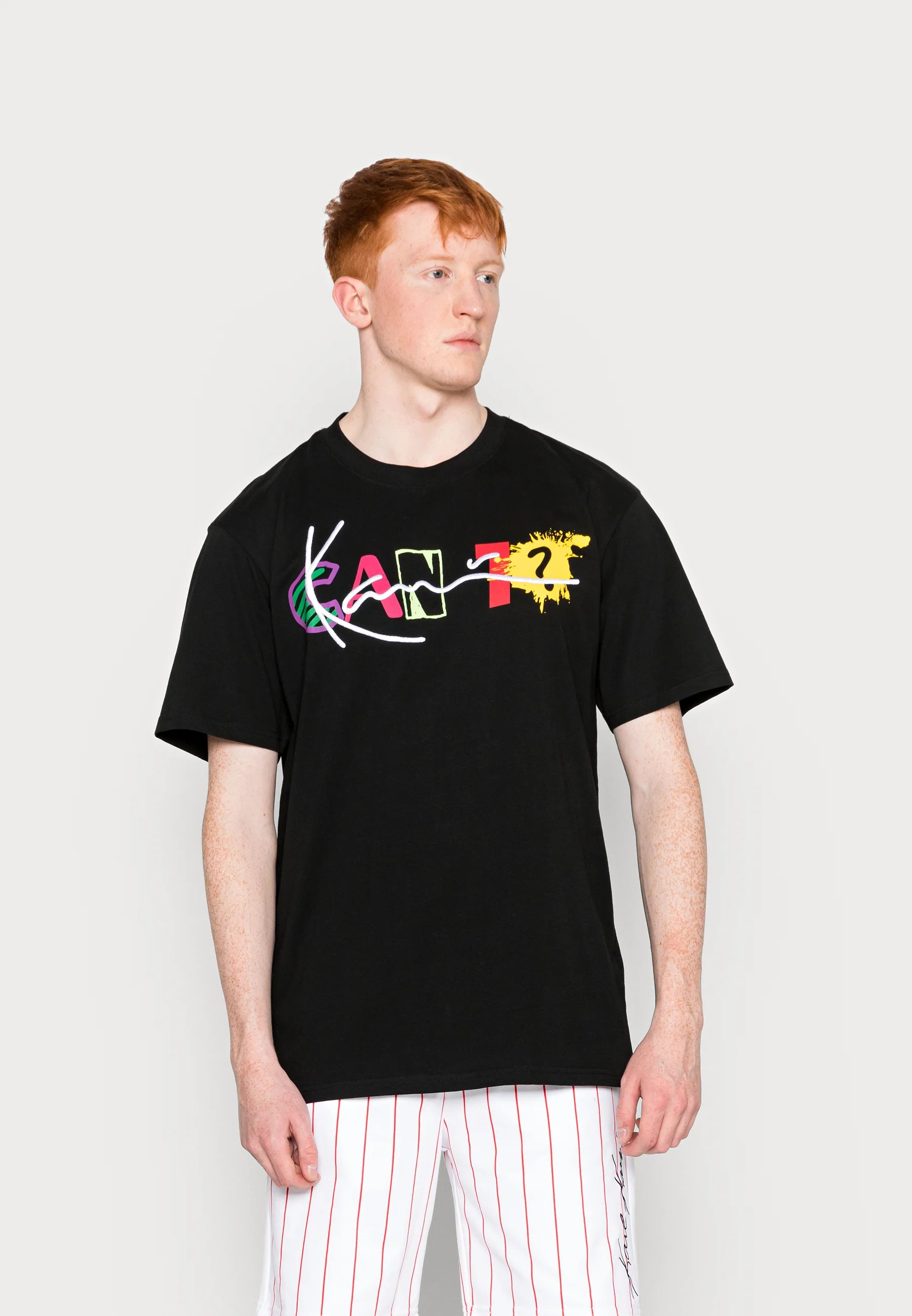 Karl kani signature print t-shirt in black – Garmisland