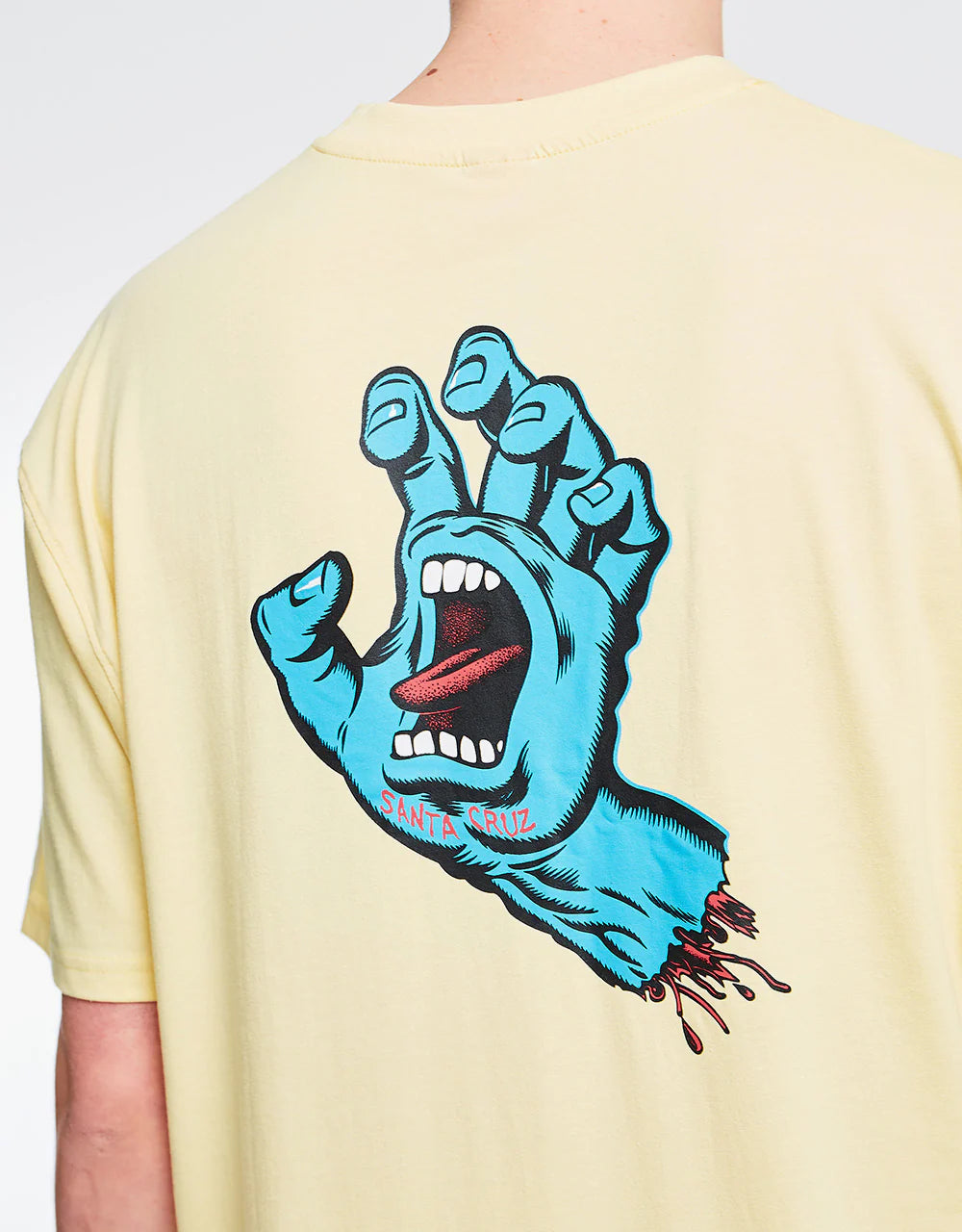 Santa Cruz Screaming Hand T-shirt in butter – Garmisland