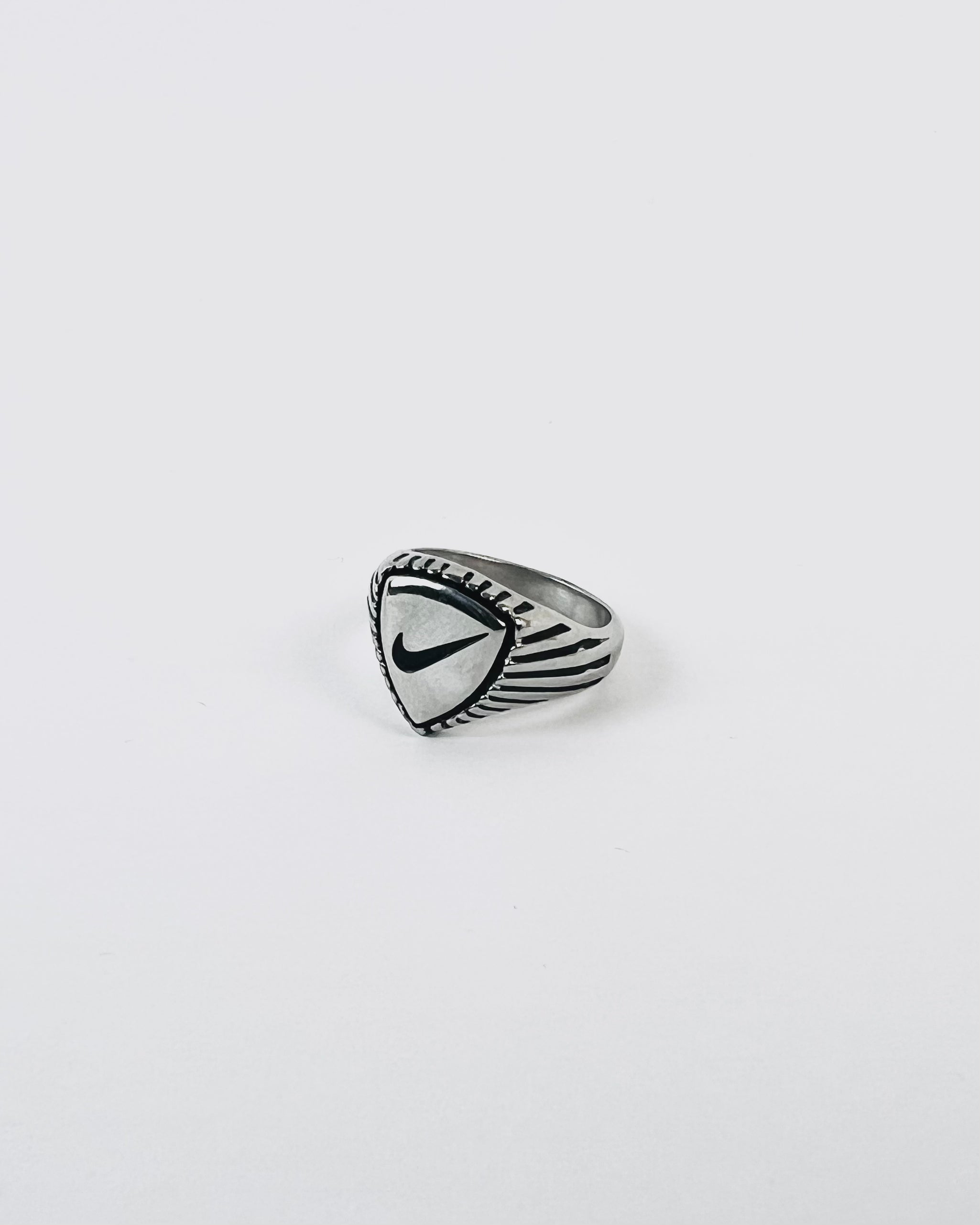 Nike - Silver Triangle Swoosh Ring – Garmisland