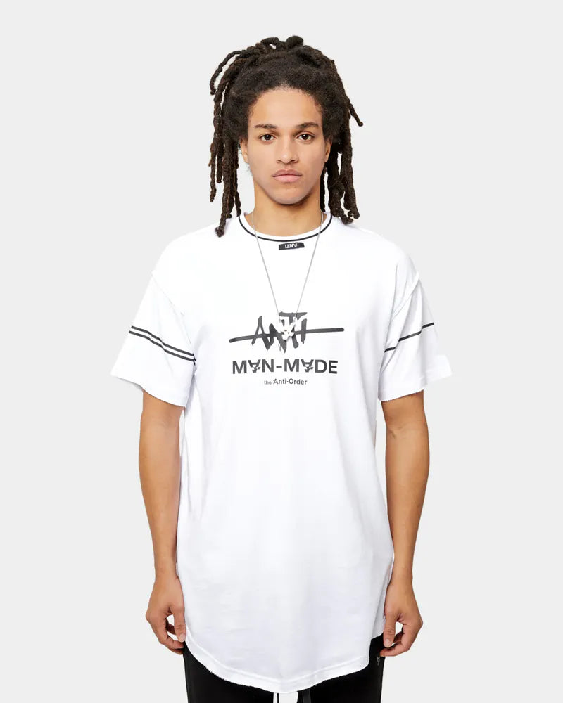 The Anti Order Logo Man Made T-Shirt in white – Garmisland