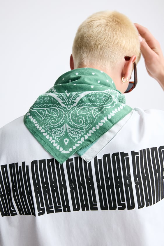 ZARA SLOGAN PRINT T-SHIRT WHITE – Garmisland