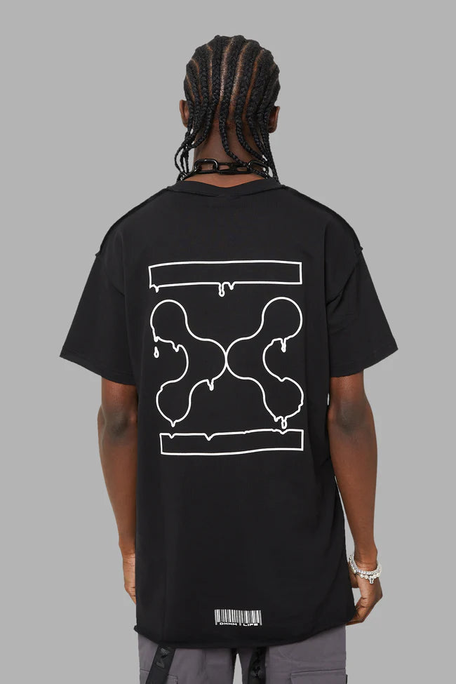 DXXM LIFE L-1 D Sandsxfdxxm T-shirt in black/white – Garmisland