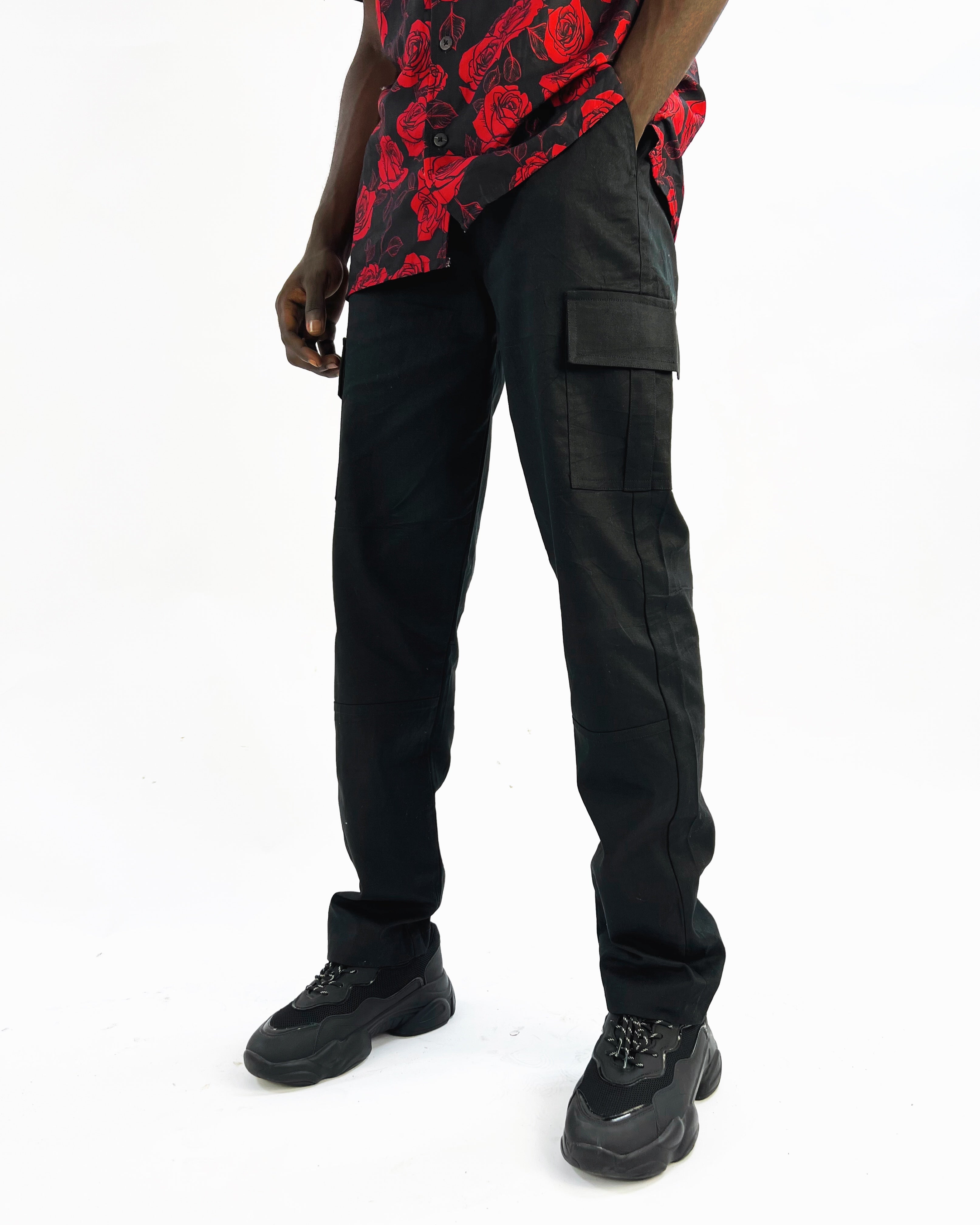 Garm Island Drawstring Cargo pants in black – Garmisland