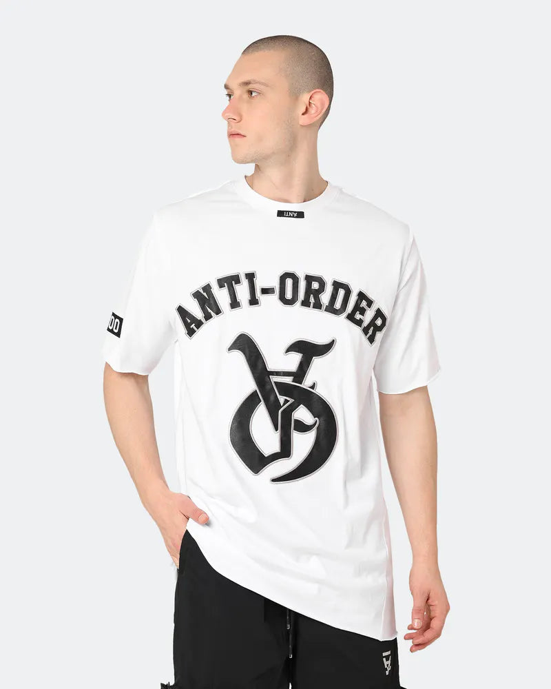 The Anti Order Logo Antidote Symmetry T-Shirt in white – Garmisland