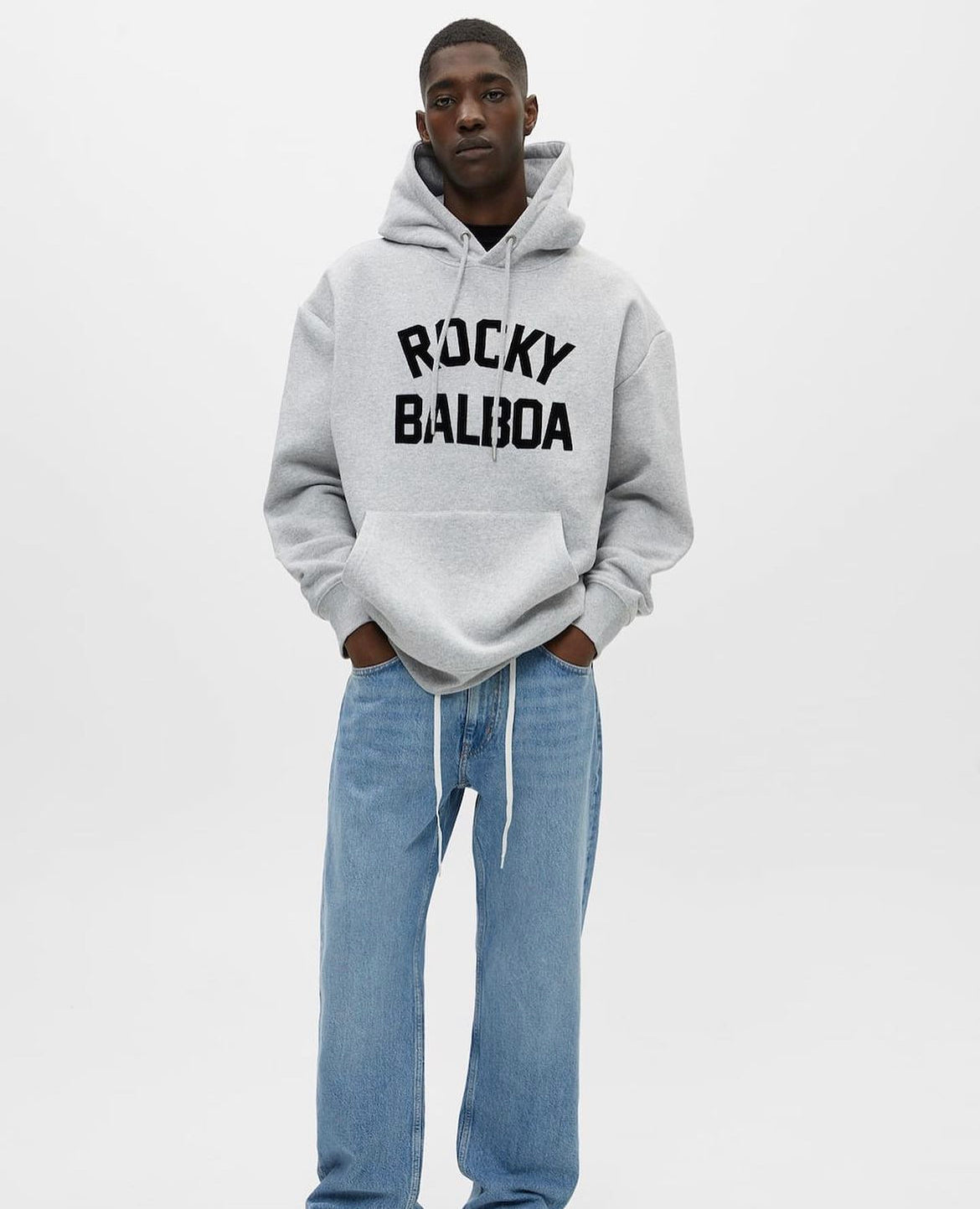 Rocky Balboa hoodie in grey – Garmisland