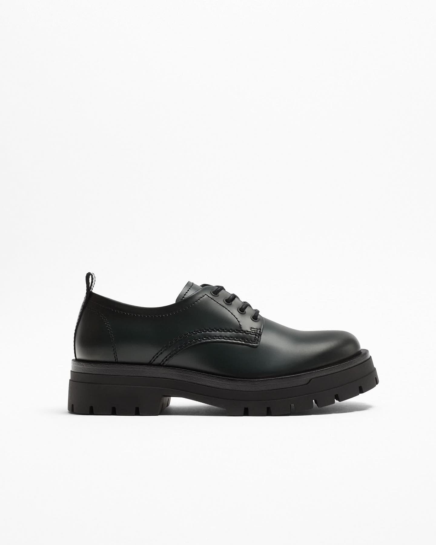 Zara Chunky Leather Derby Shoes – Garmisland
