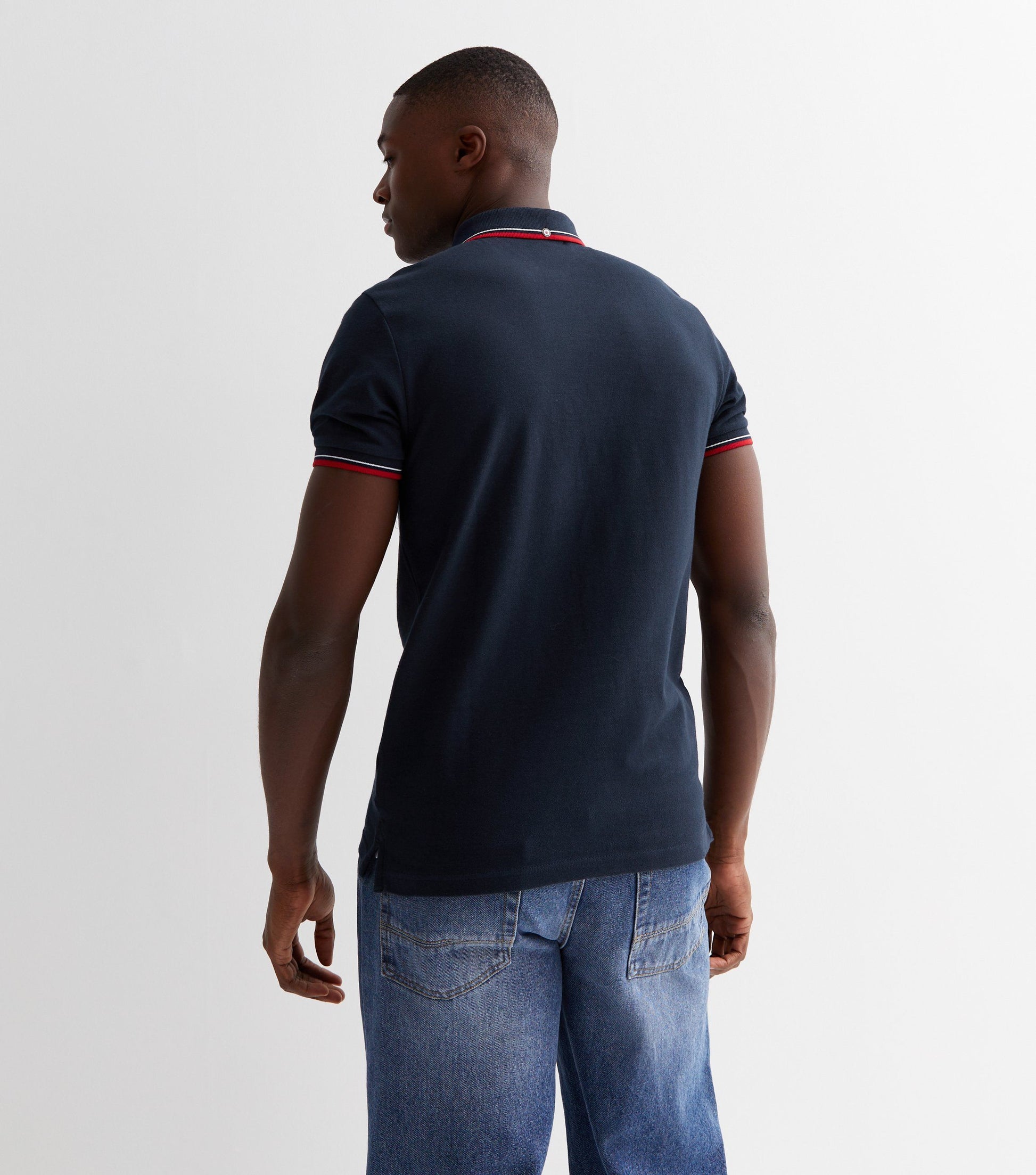 Ben Sherman polo shirt with tipping in navy blue – Garmisland