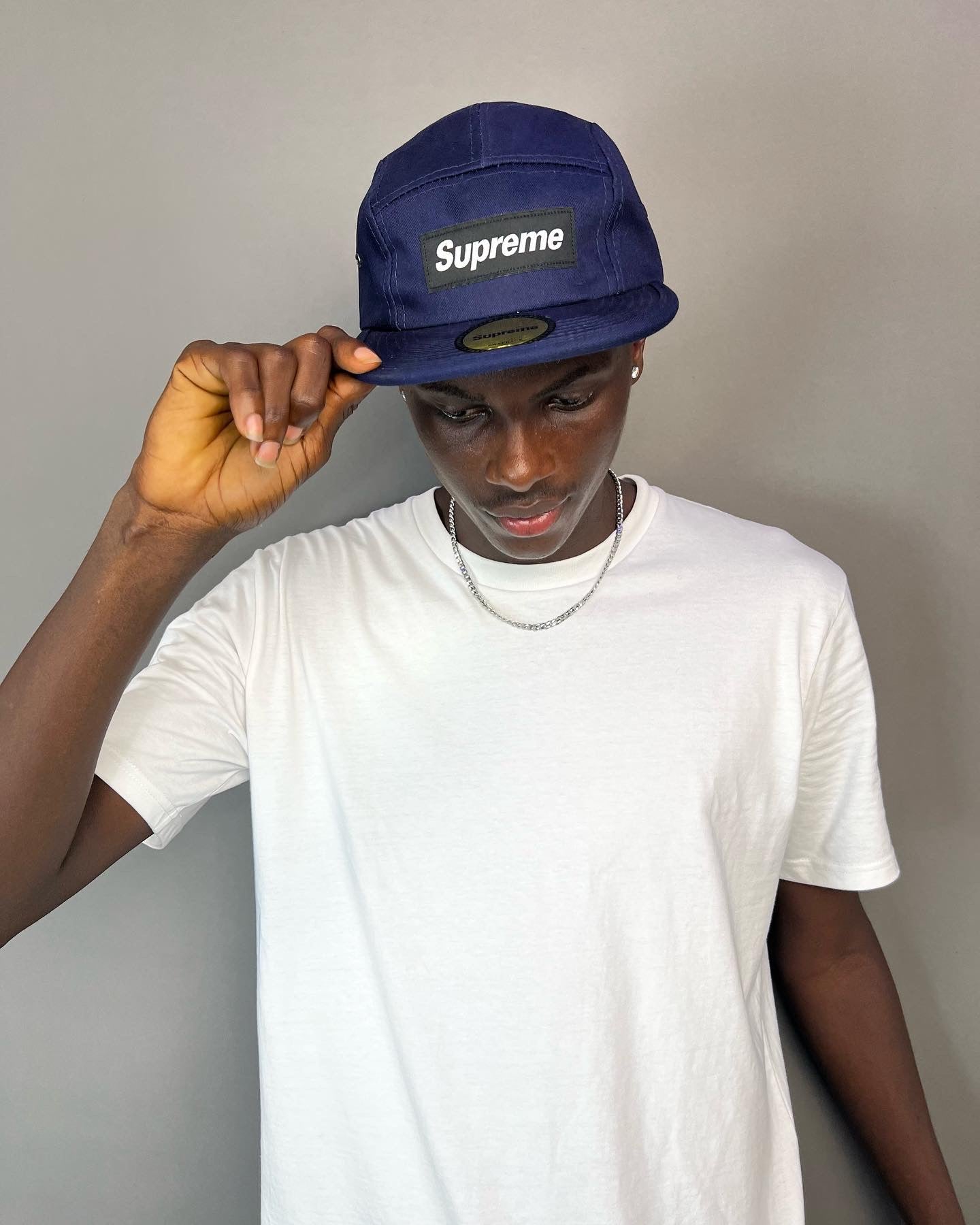 Supreme 5 panel Cap in Blue – Garmisland