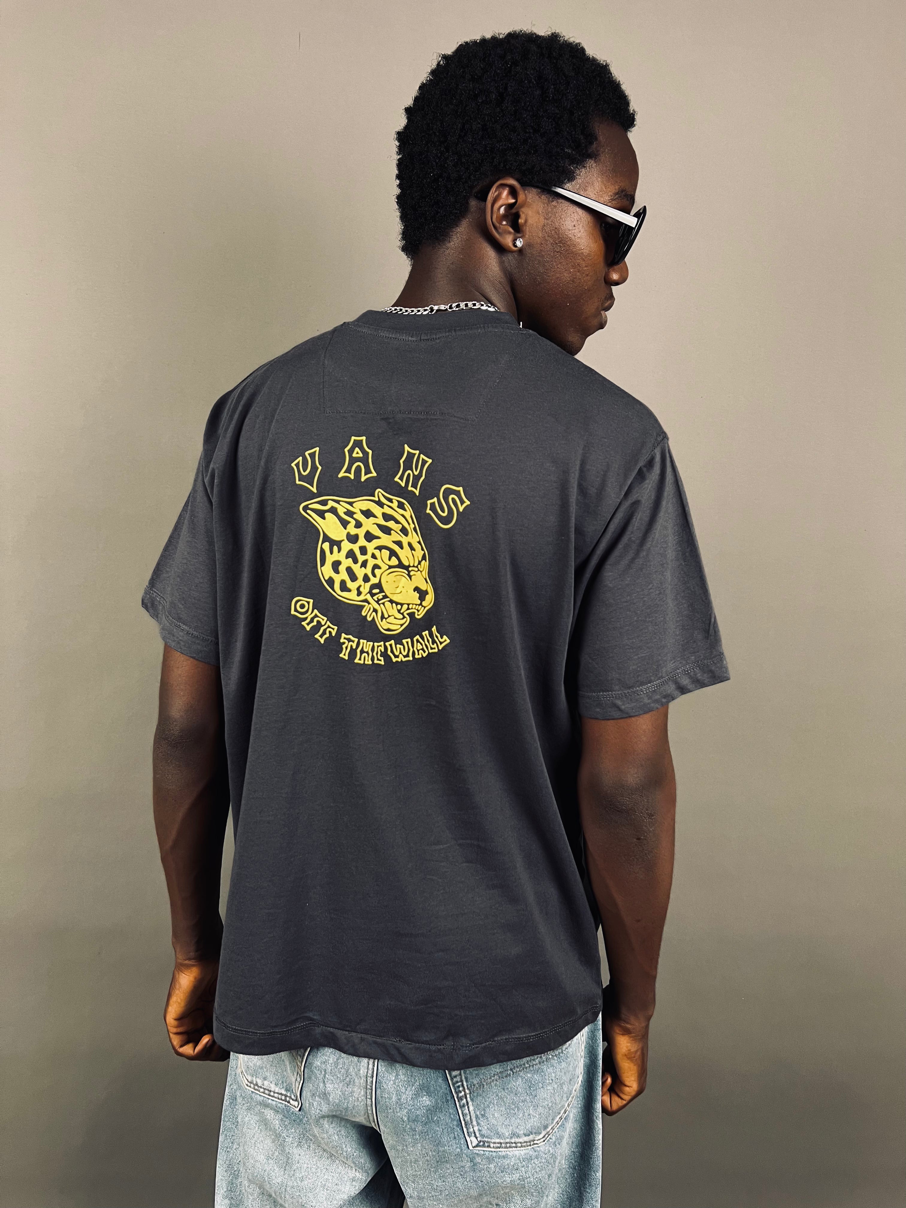 VANS OTW Leopard Backprint T-shirt in navy – Garmisland