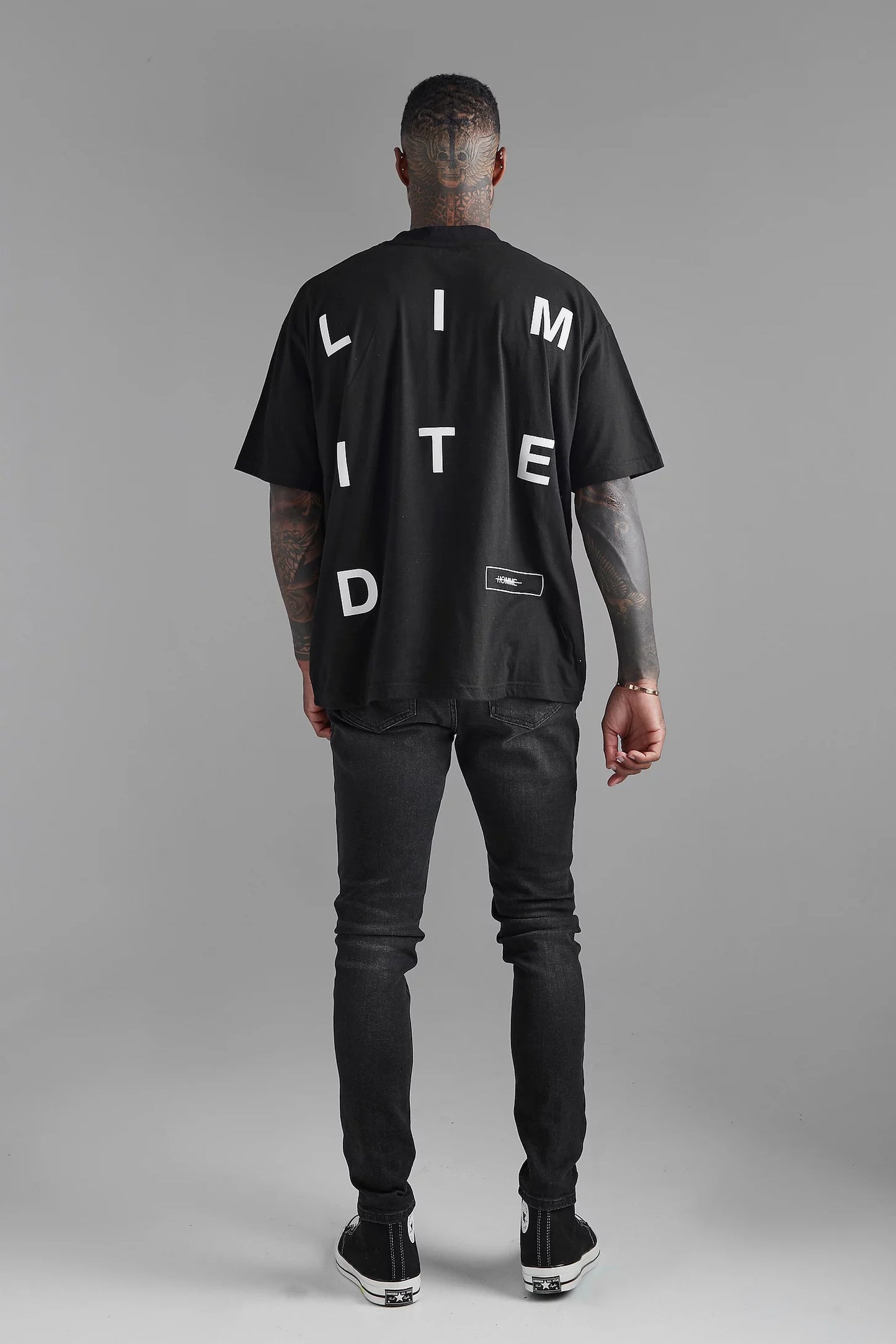 BOOHOOMAN OVERSIZED RAISED LIMITED TEXT T-SHIRT – Garmisland