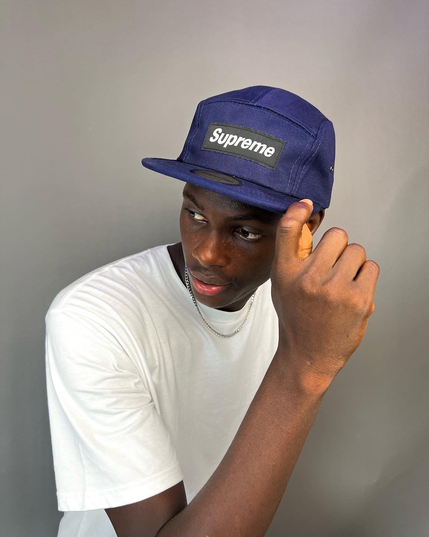 Supreme 5 panel Cap in Blue – Garmisland