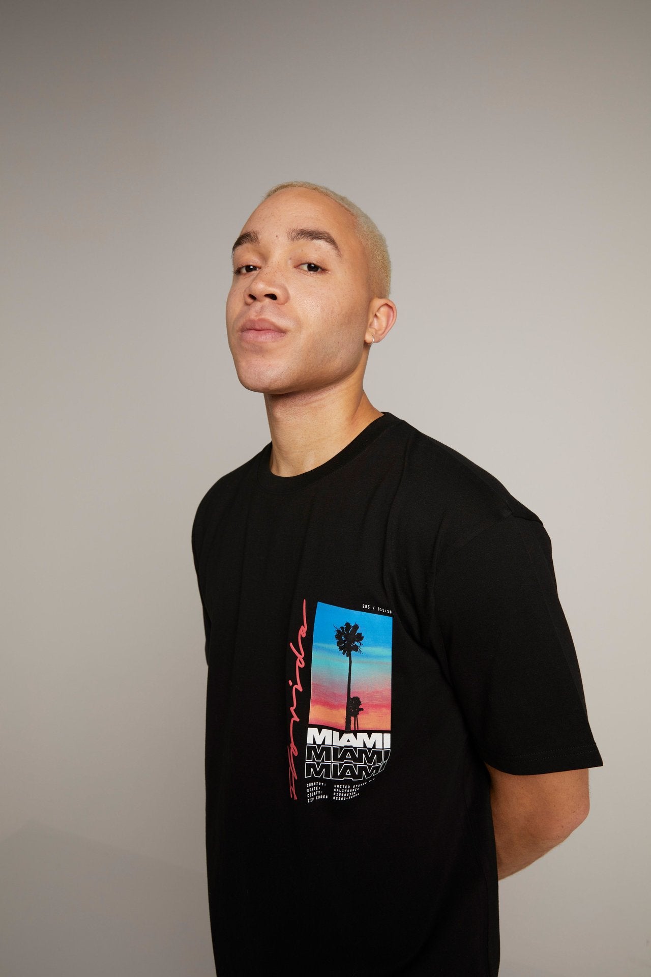 FSBN Miami Florida Backprint T-shirt in Black – Garmisland