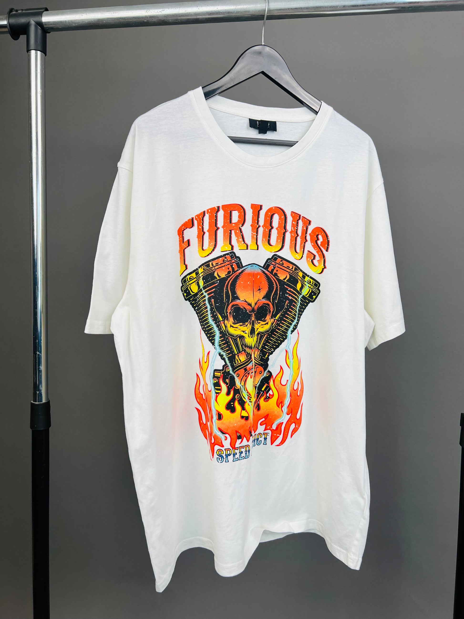 Smog Furious Print T-shirt in white – Garmisland