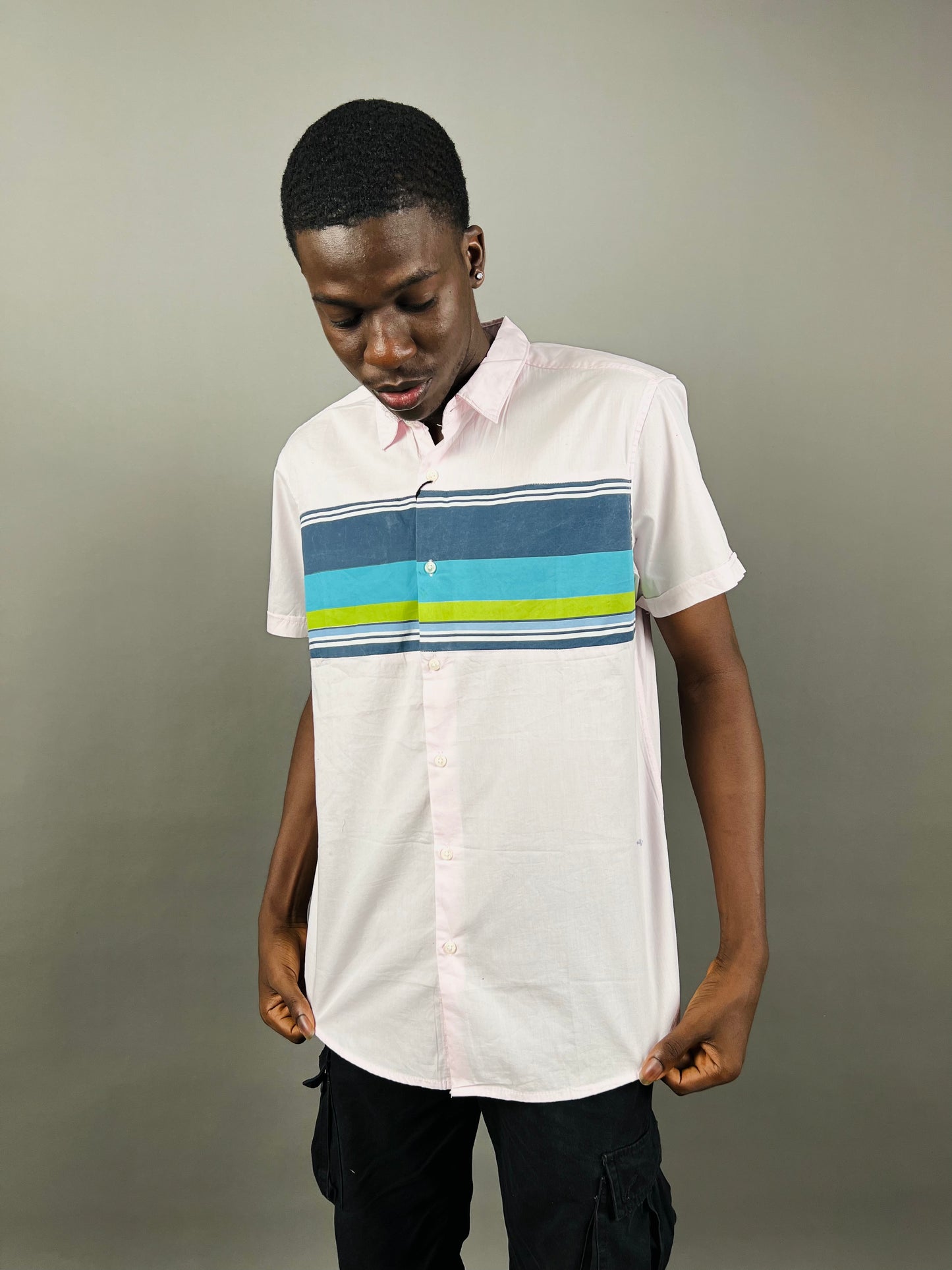 Highlander colorblock shirt in pink – Garmisland