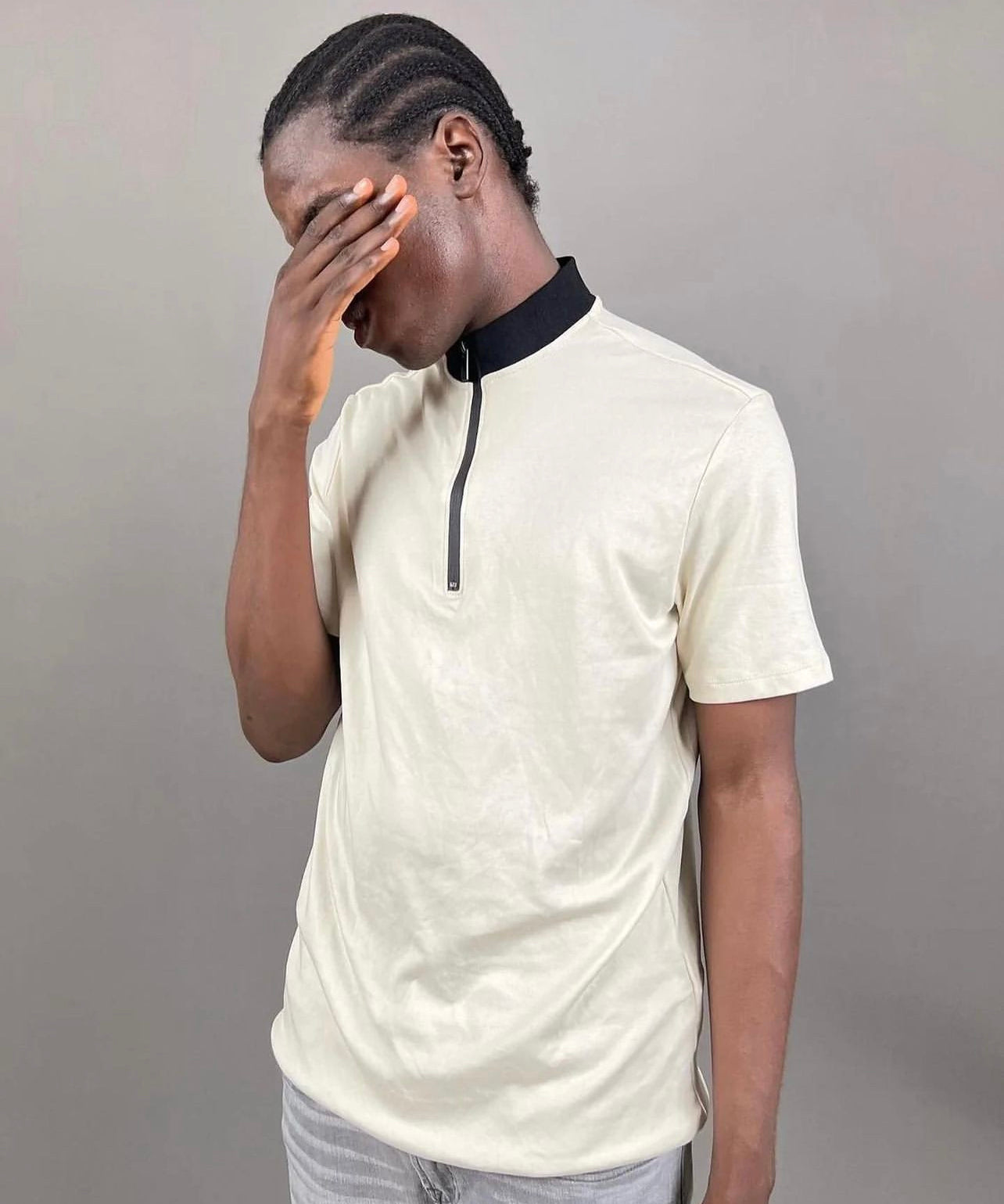 Request Half Zip T-shirt with tipping – Garmisland