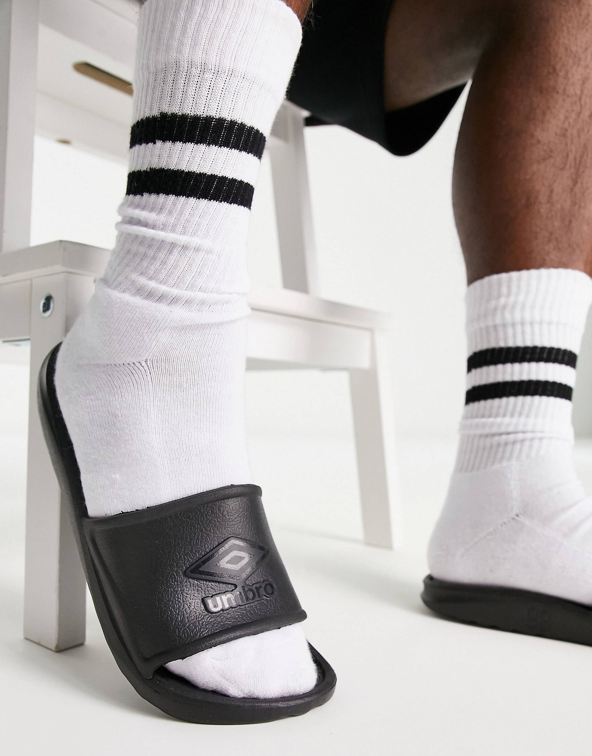 Umbro TT Slides in Black – Garmisland