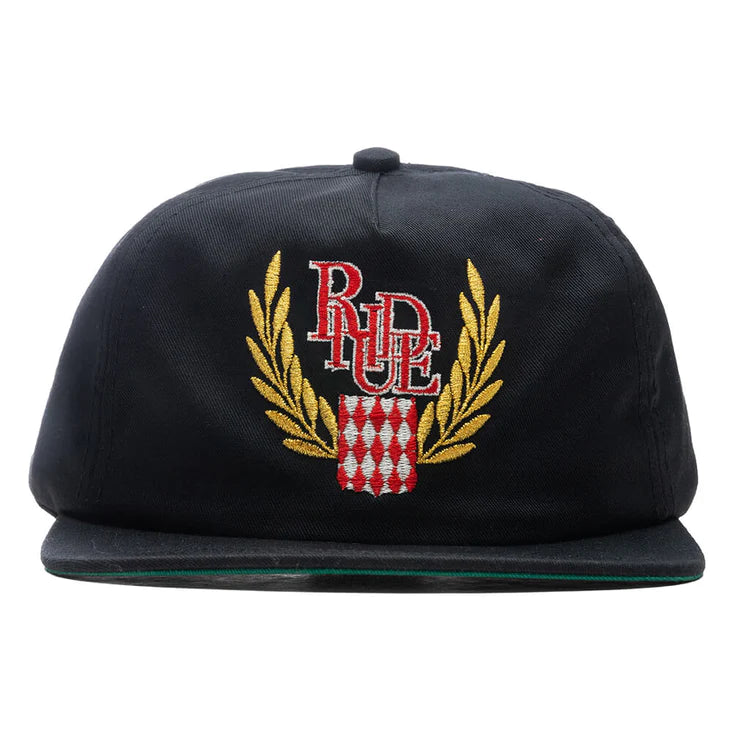 RHUDE SCRAMBLE CREST HAT - BLACK – Garmisland