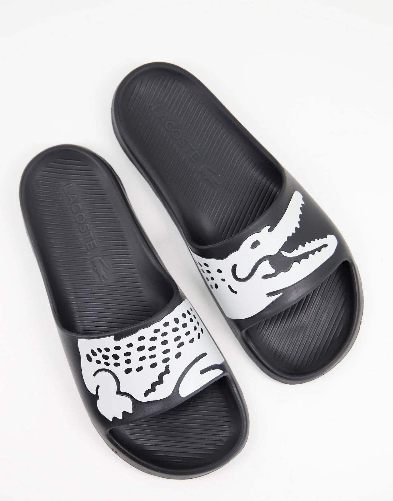 Lacoste Croco Slides 2.0 in Black – Garmisland