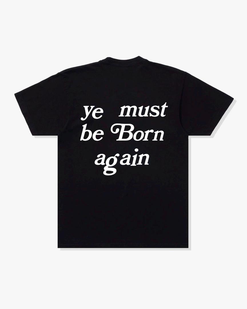 Ye Must be born Again Backprint T-shirt in black – Garmisland