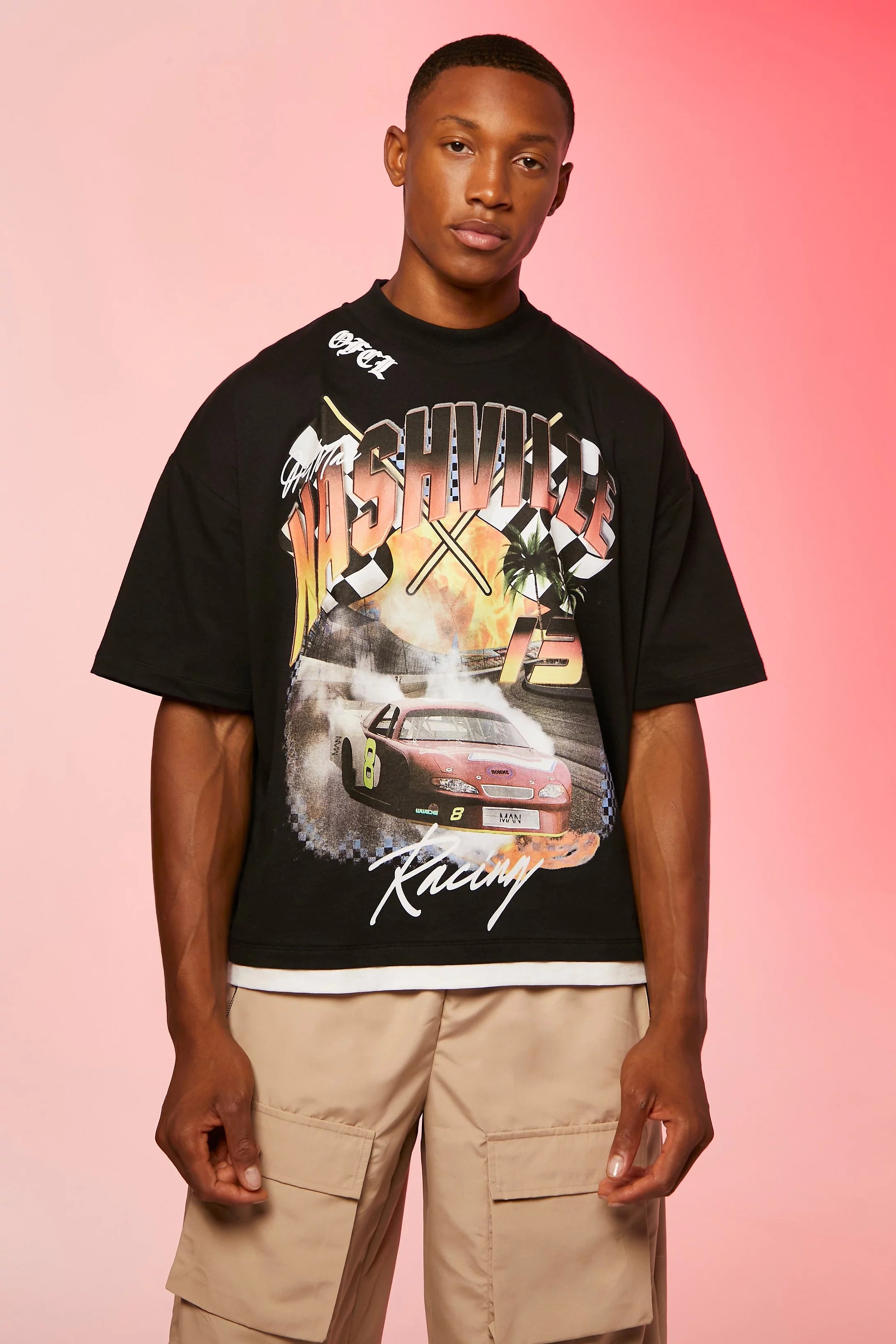 BOOHOOMAN OVERSIZED BOXY MOTO GRAPHIC T-SHIRT – Garmisland