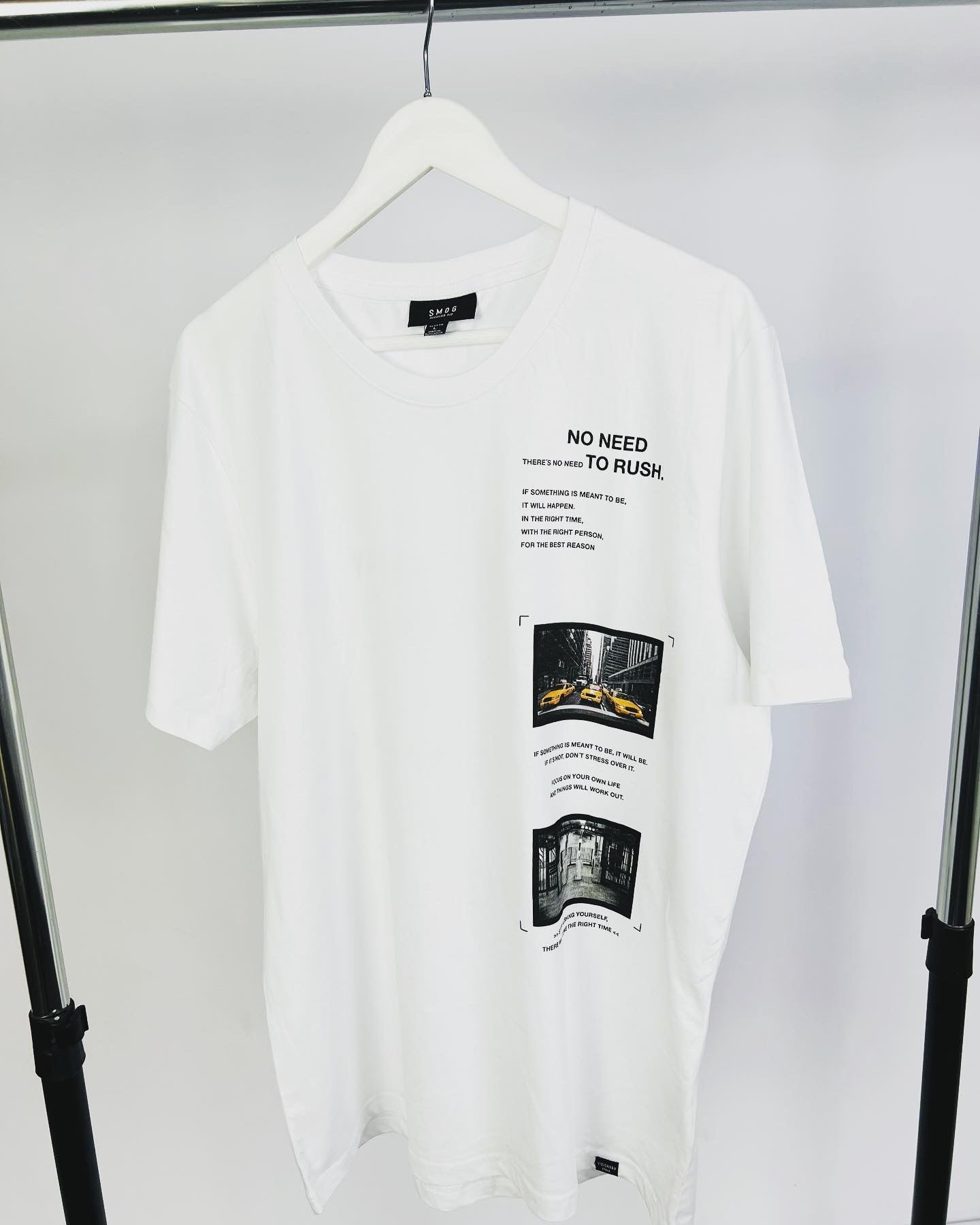 SMOG Visionary Team Print T-shirt in white – Garmisland