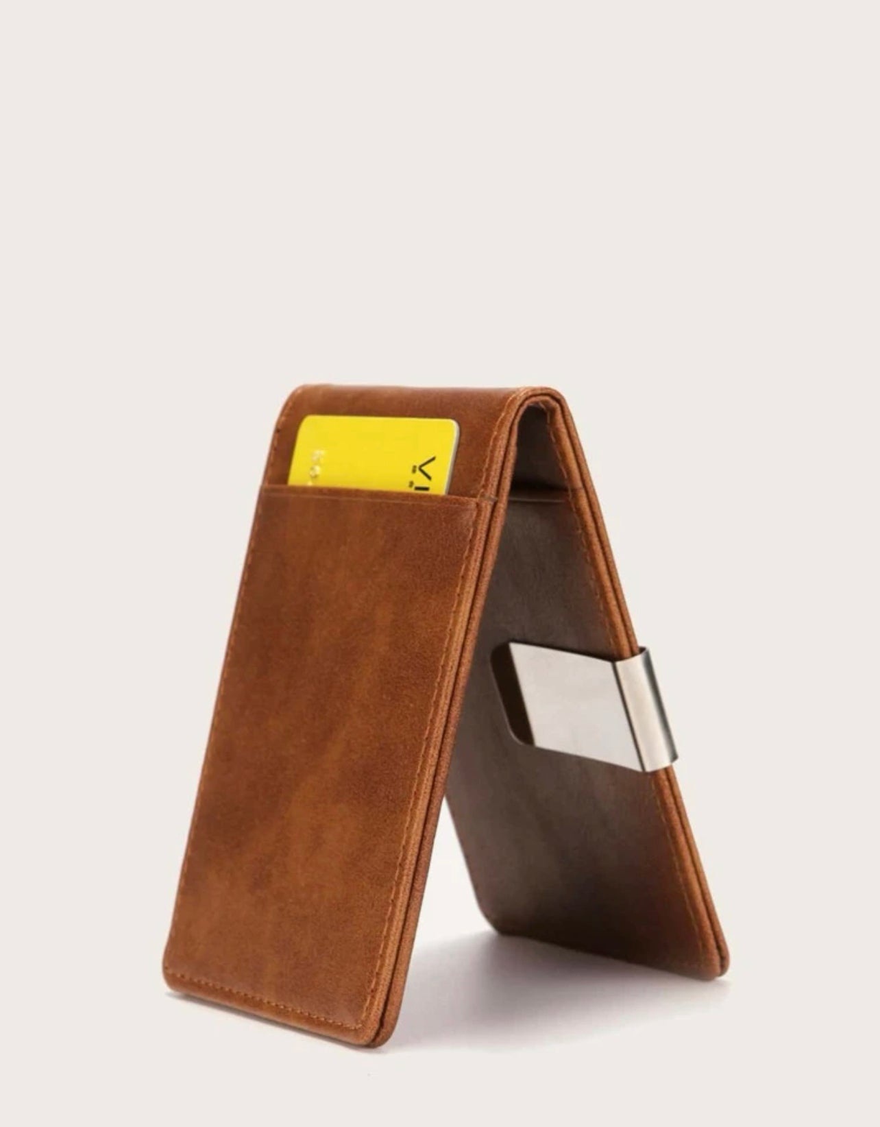 Minimalist fold over small wallet in brown – Garmisland