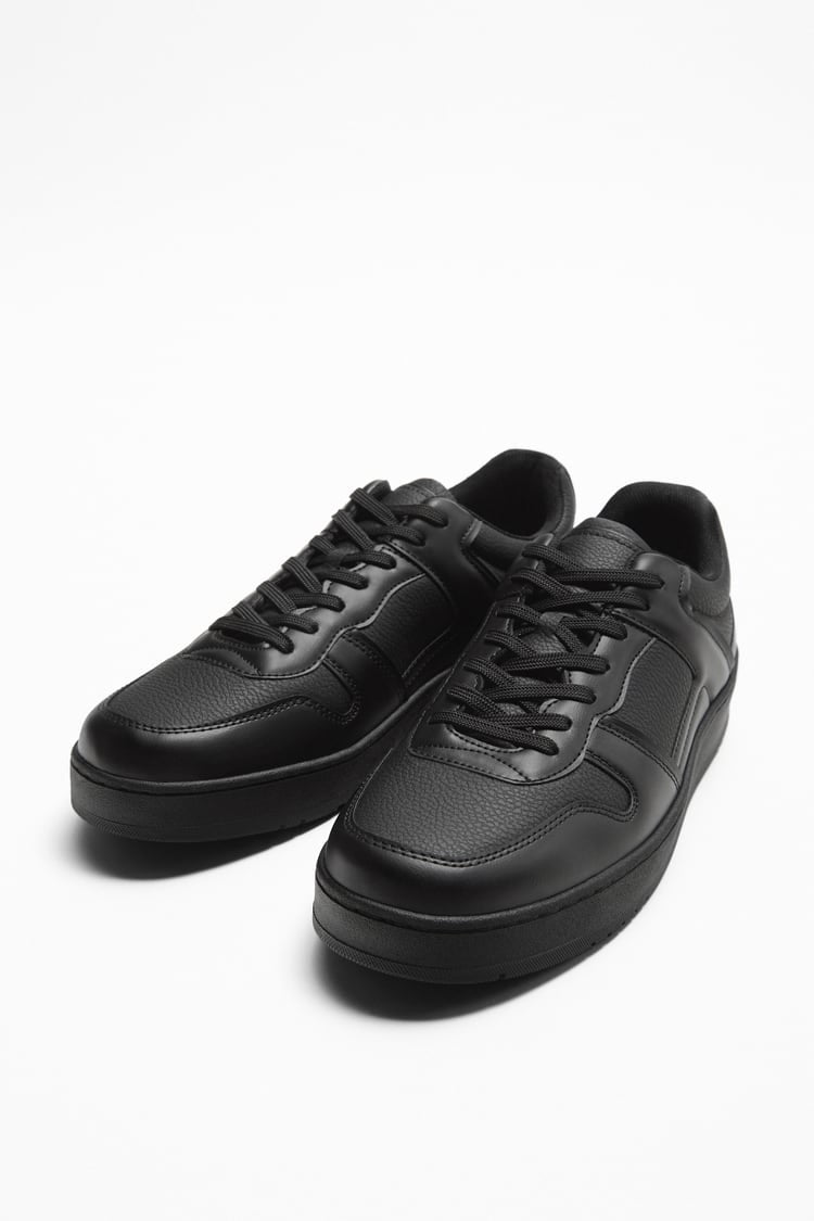 Zara Monochrome Trainers in Black – Garmisland