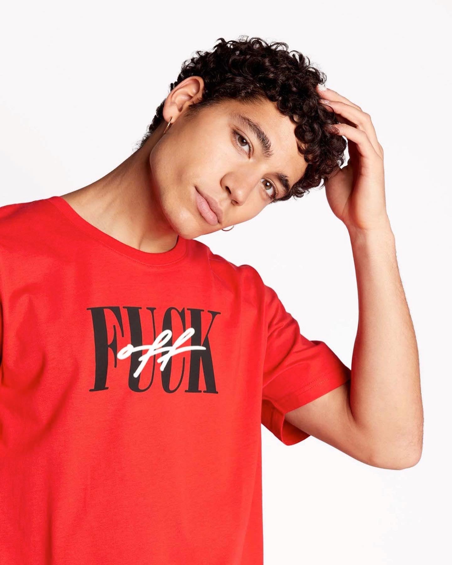 FSBN FUCK OFF T-shirt in Red – Garmisland