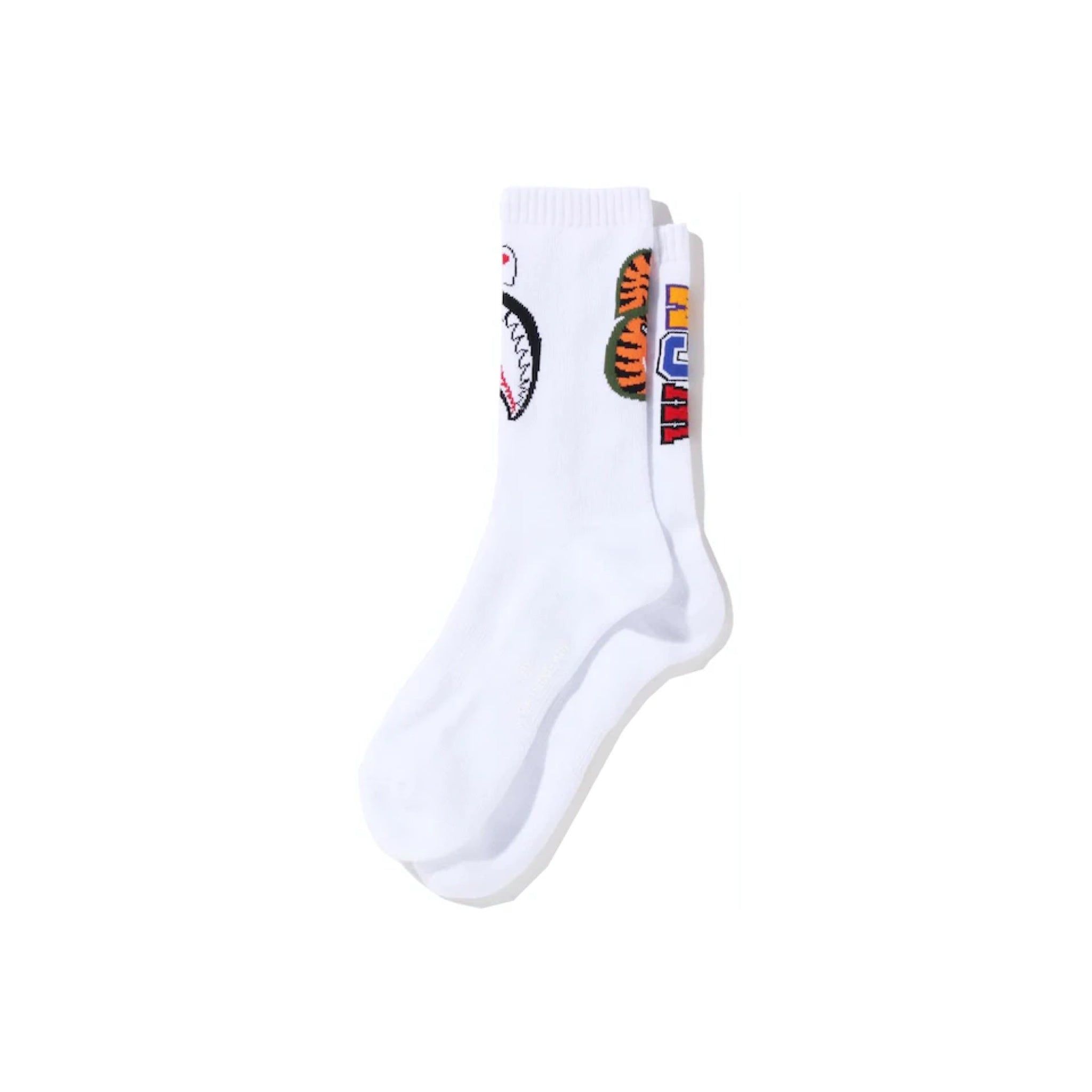 Bape Shark Socks in white – Garmisland
