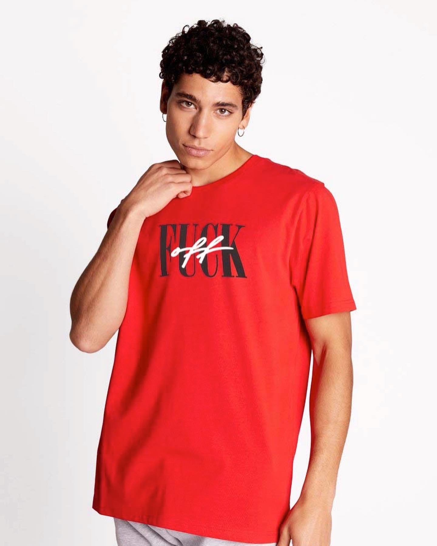 FSBN FUCK OFF T-shirt in Red – Garmisland