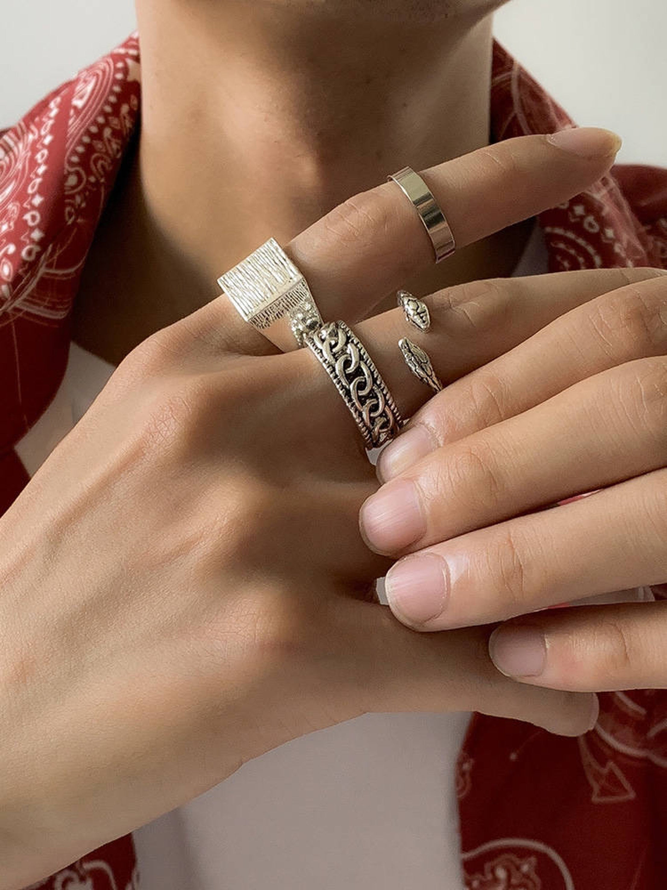 4pc Geometric Design Ring – Garmisland