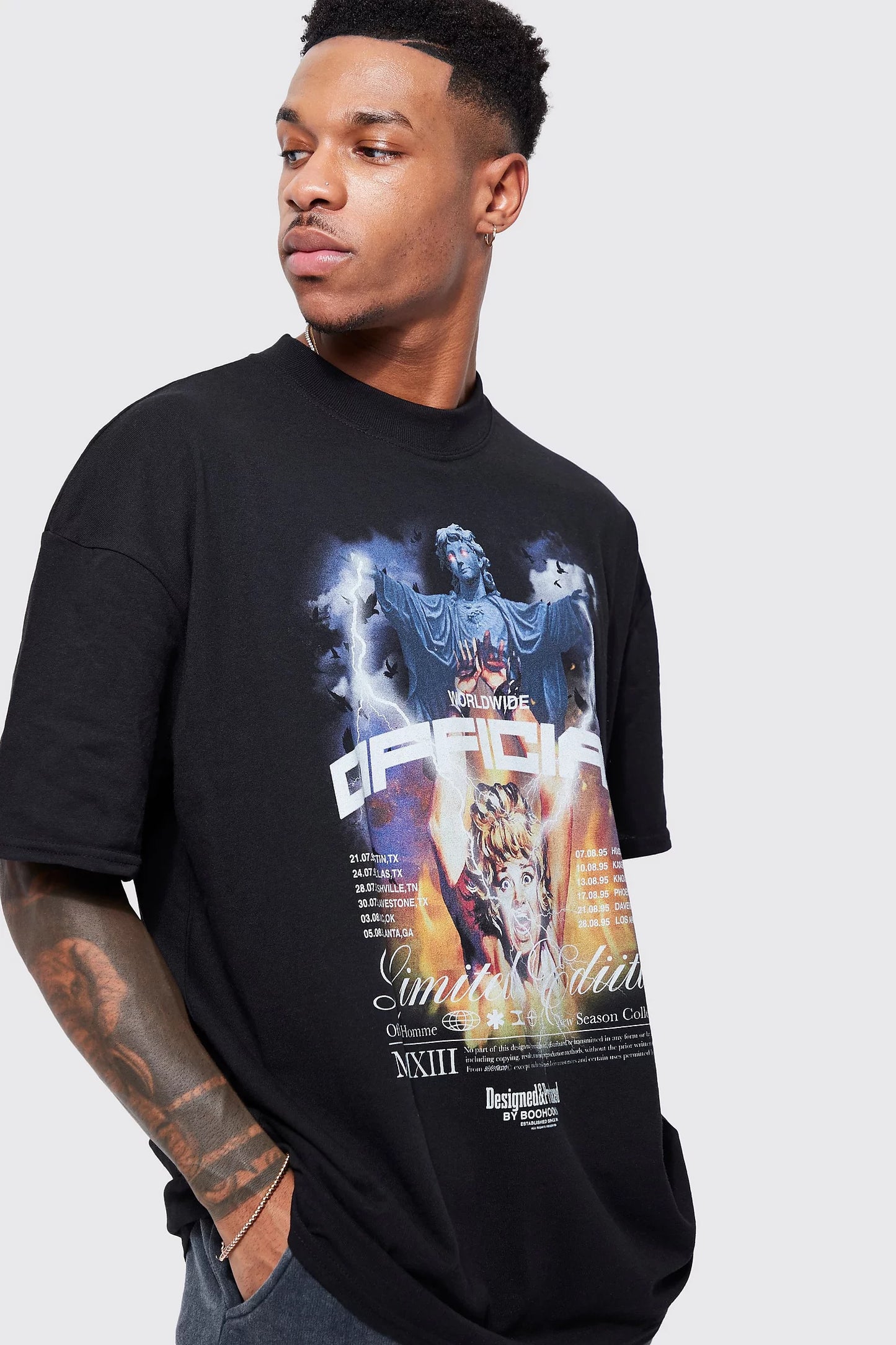 BOOHOOMAN OVERSIZED OFFICIAL GRAPHIC T-SHIRT – Garmisland